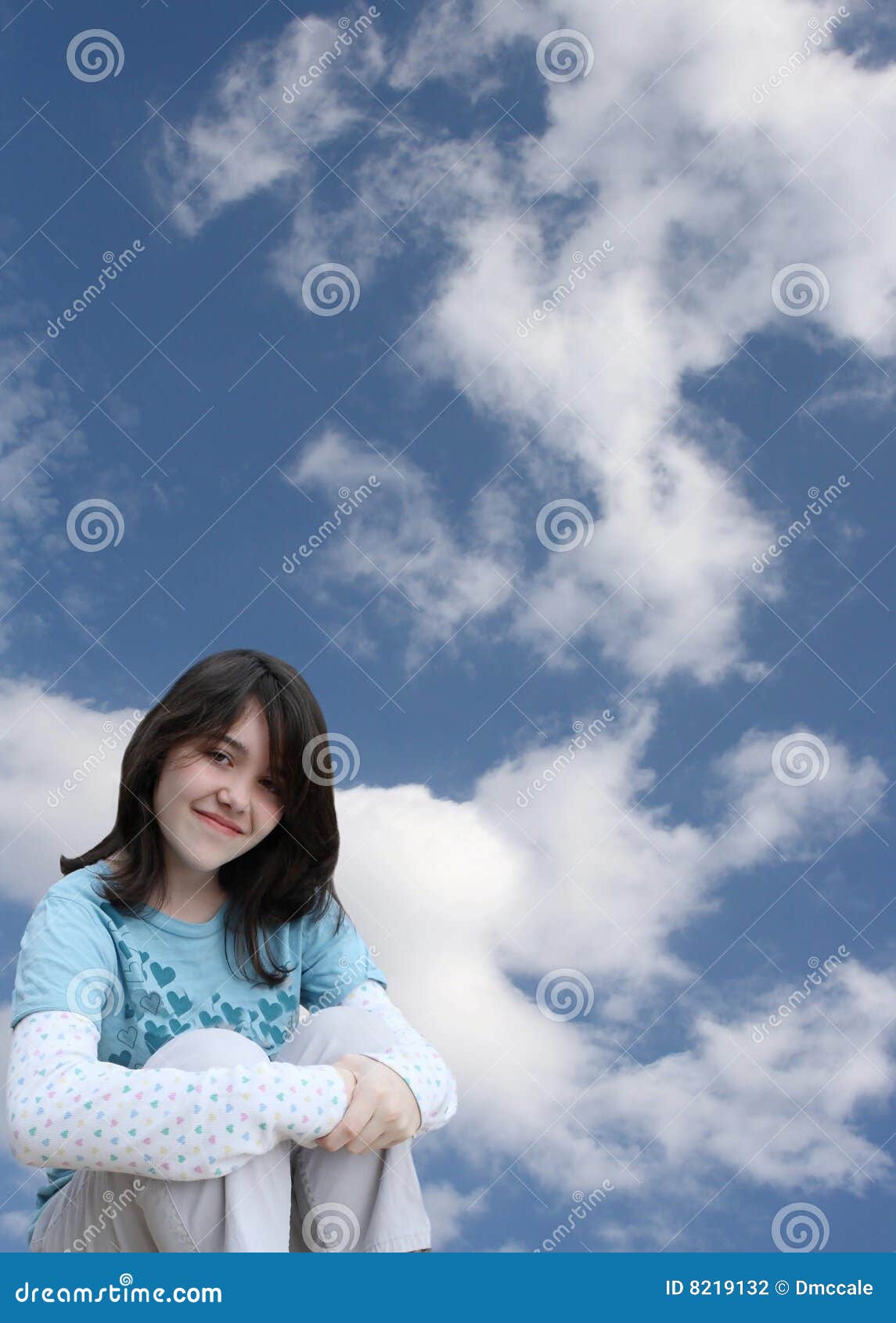 Girl daydreaming stock photo. Image of female, face, people - 8219132