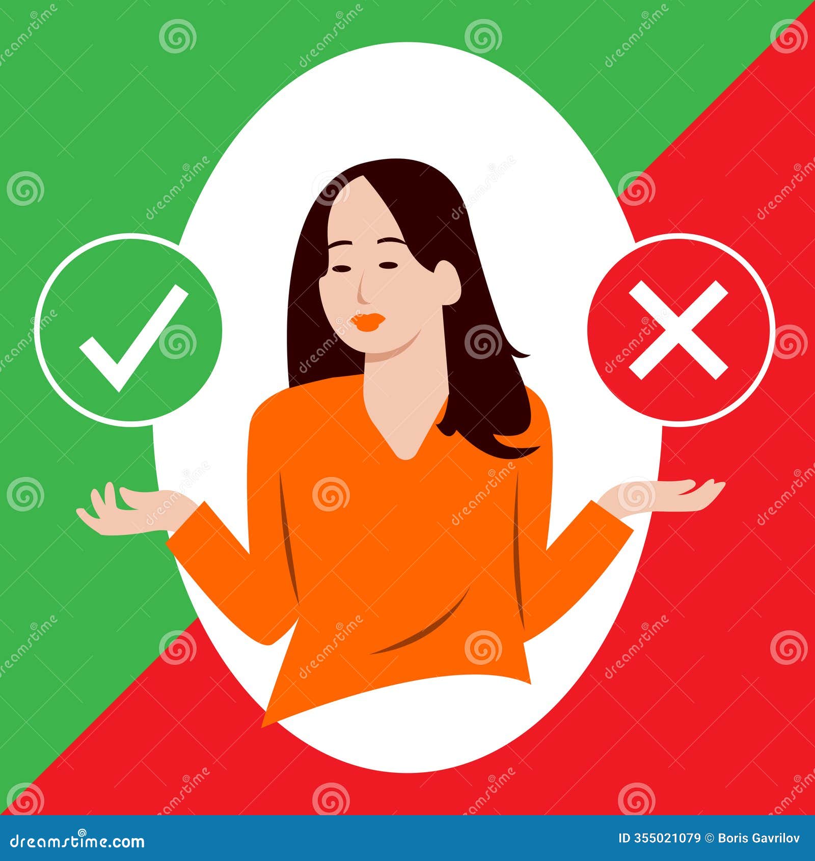 Girl In Wrong Sitting Posture At Computer Cartoon Vector ...