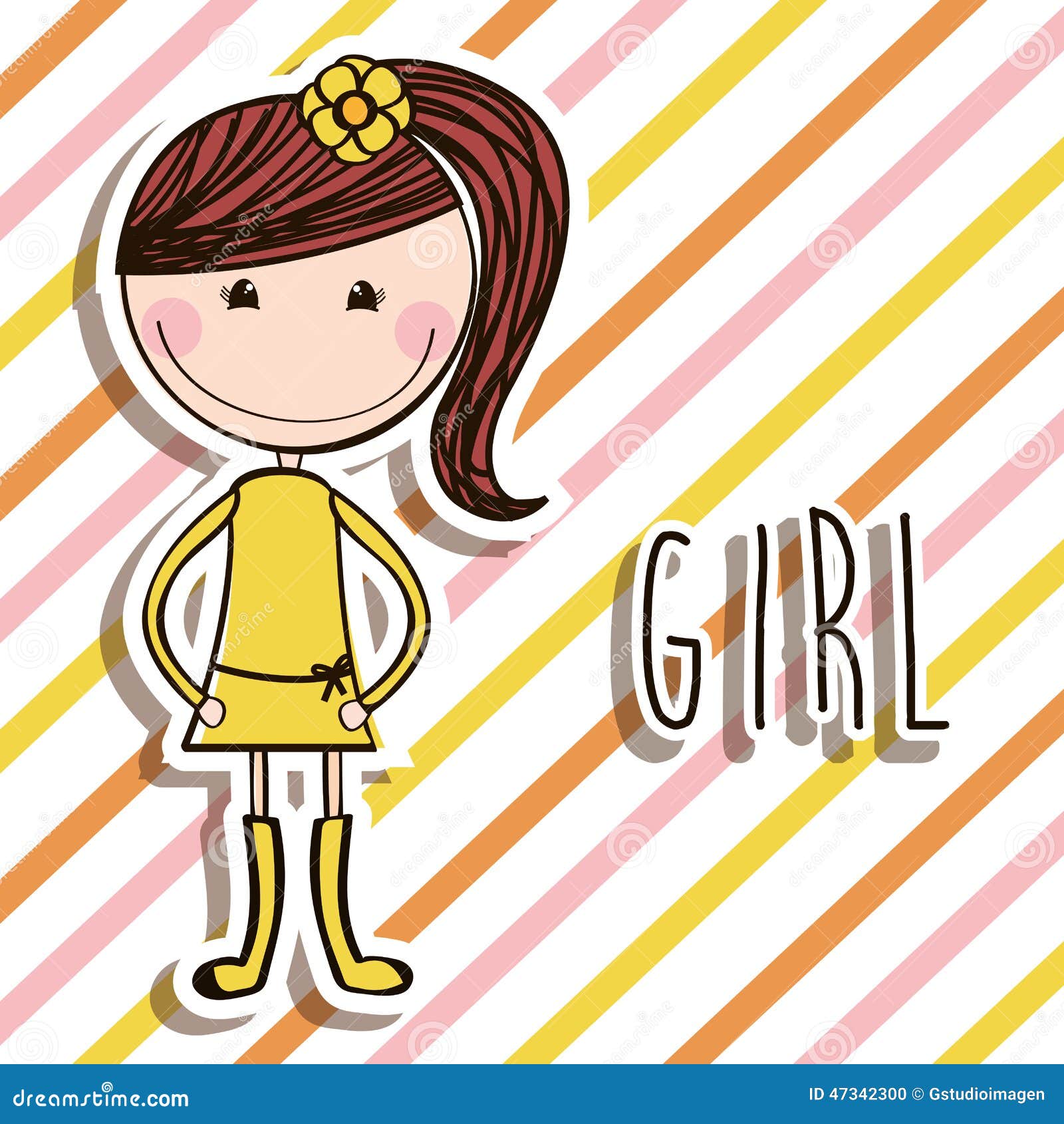 Girl design stock vector. Illustration of woman, fashion - 47342300