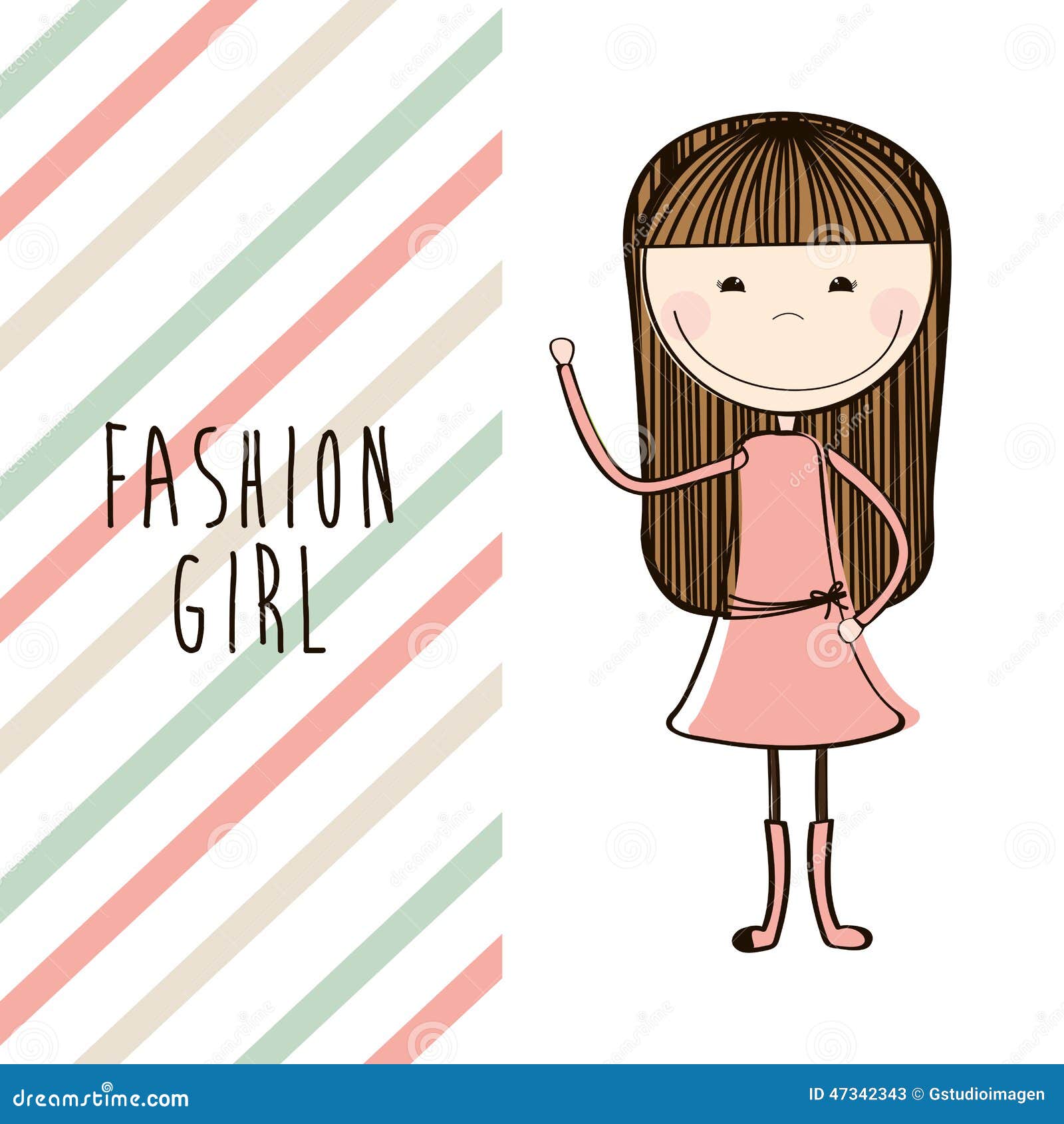 Girl design stock vector. Illustration of fashion, vector - 47342343