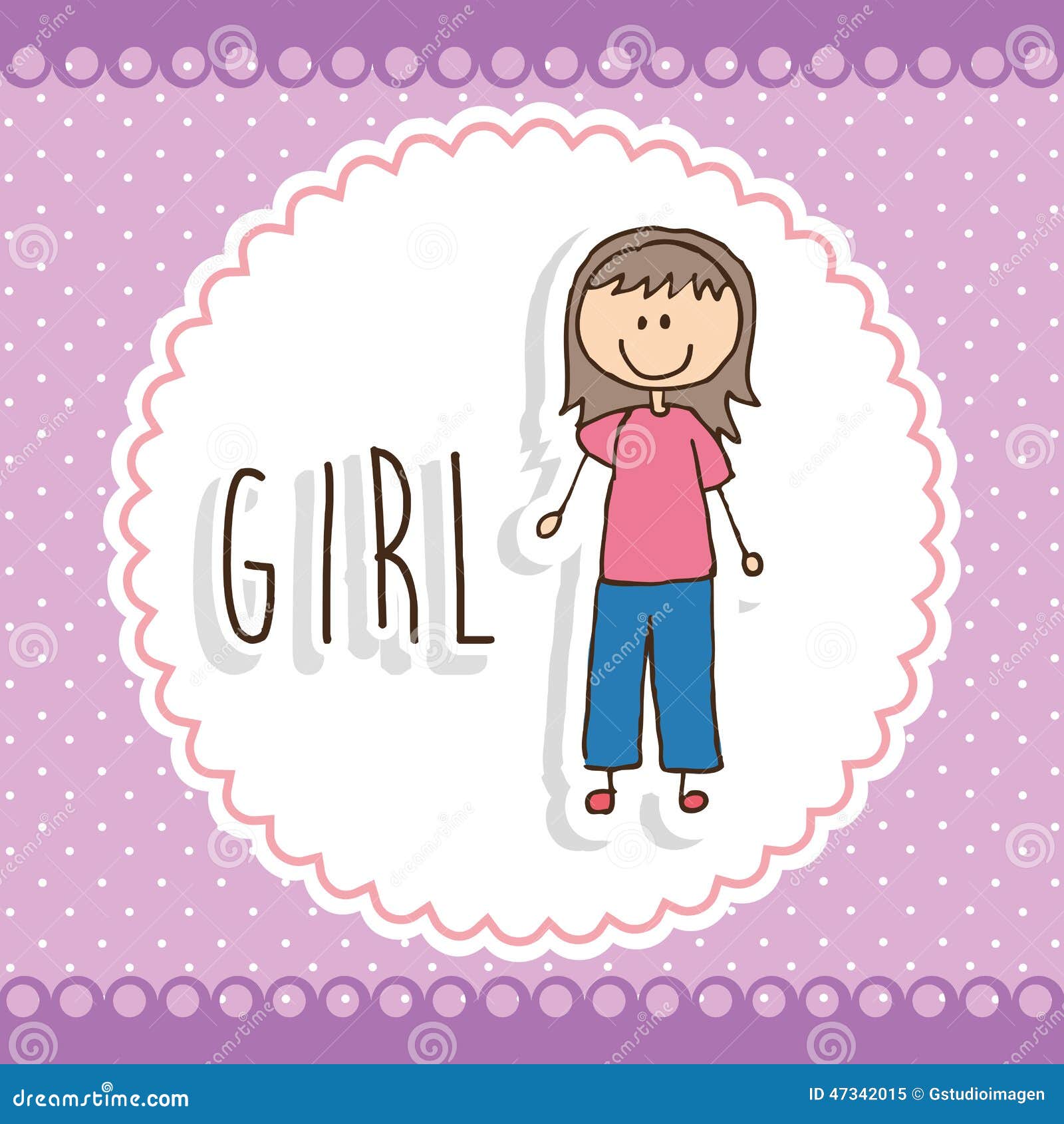 Girl design stock vector. Illustration of beautiful, girl - 47342015