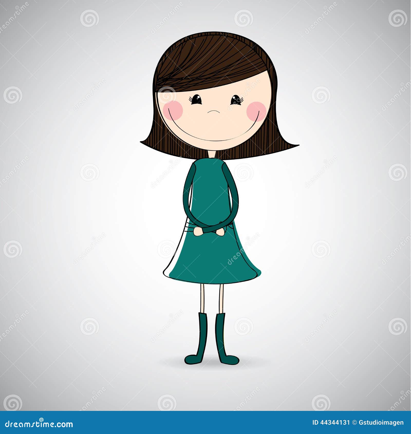Girl design stock vector. Illustration of graphic, cute - 44344131