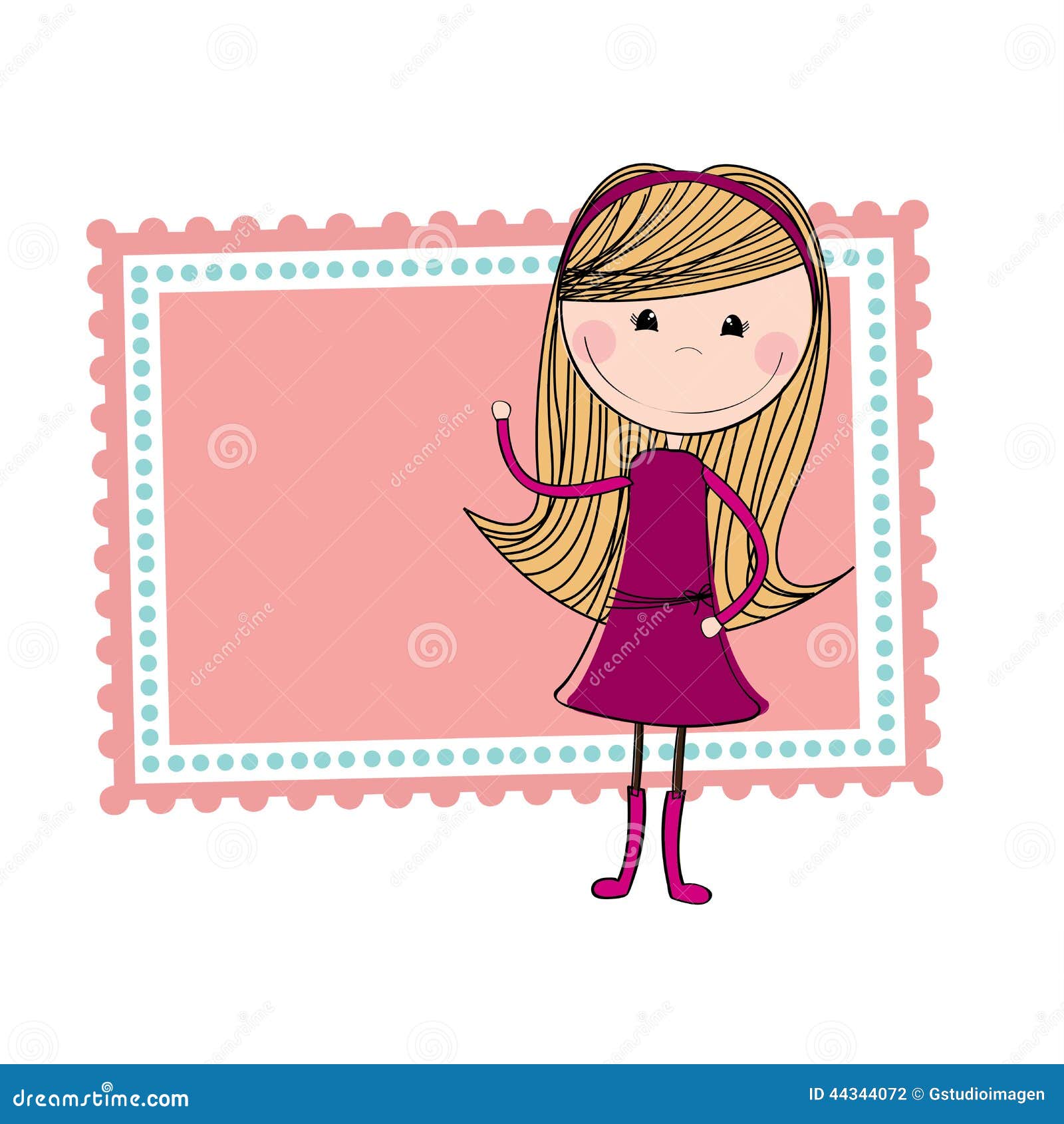 Girl design stock vector. Illustration of lady, graphic - 44344072