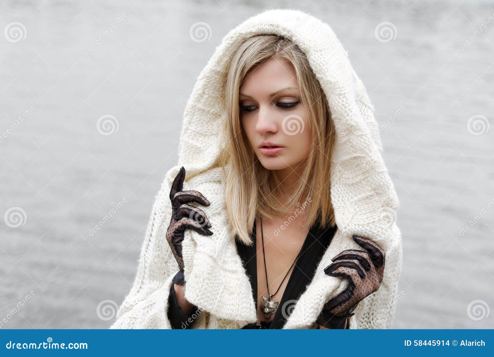The Girl in Despair and Grief Stock Photo - Image of female, people ...