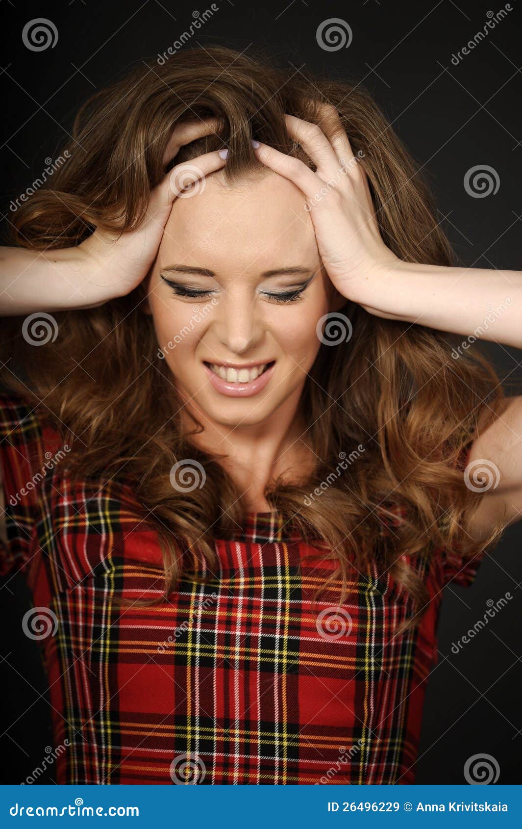 Girl desperately stock image. Image of despair, hair - 26496229