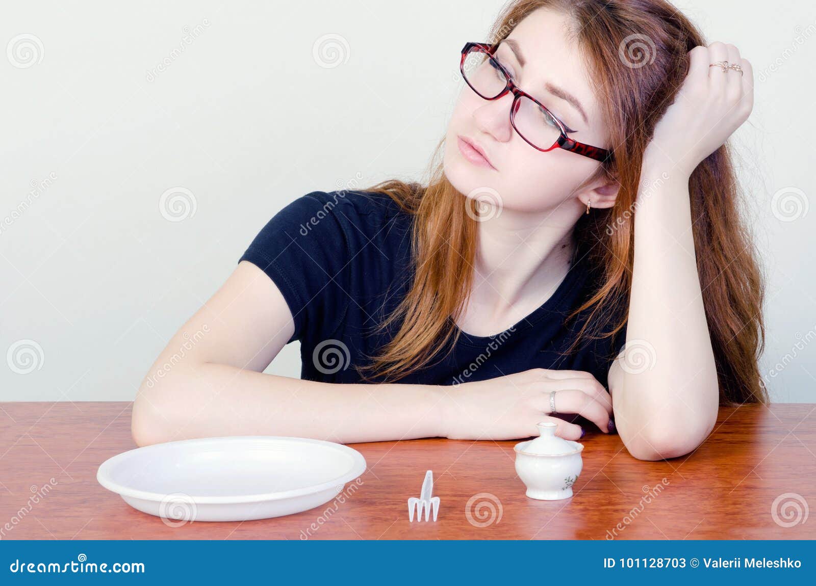 Girl at the dinner table stock image. Image of dinner - 101128703