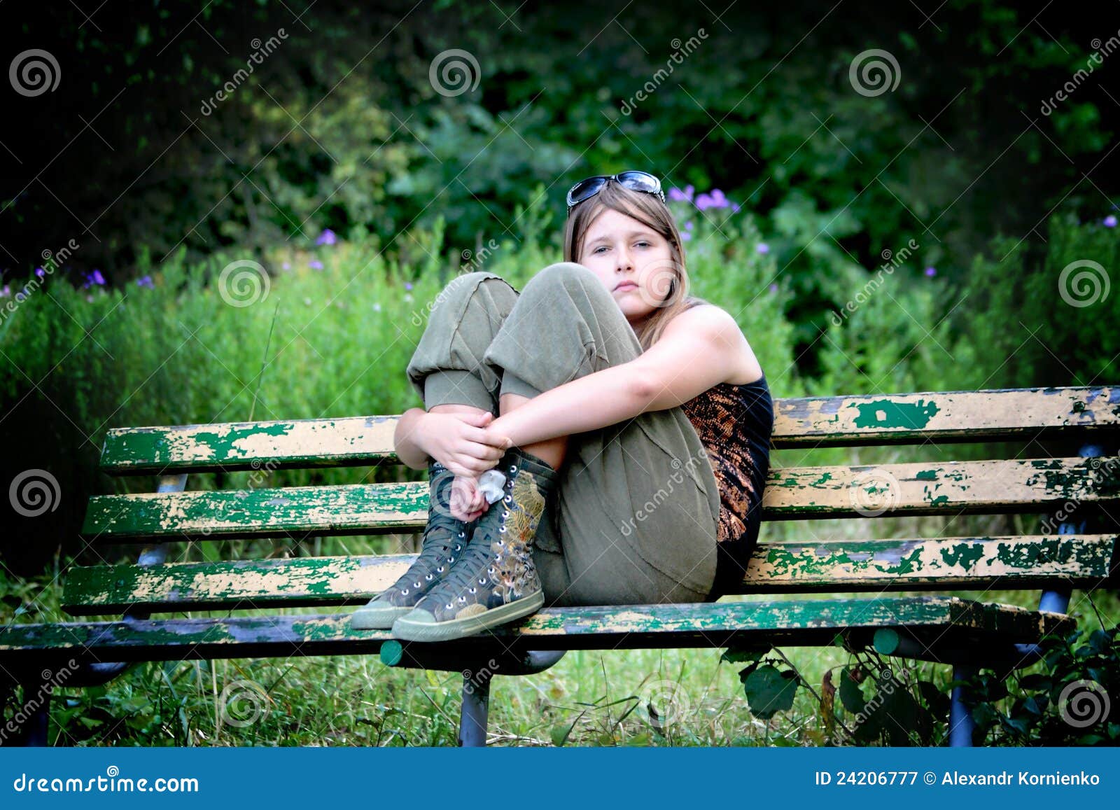 Girl is disappointed stock image. Image of grief, ideas - 24206777