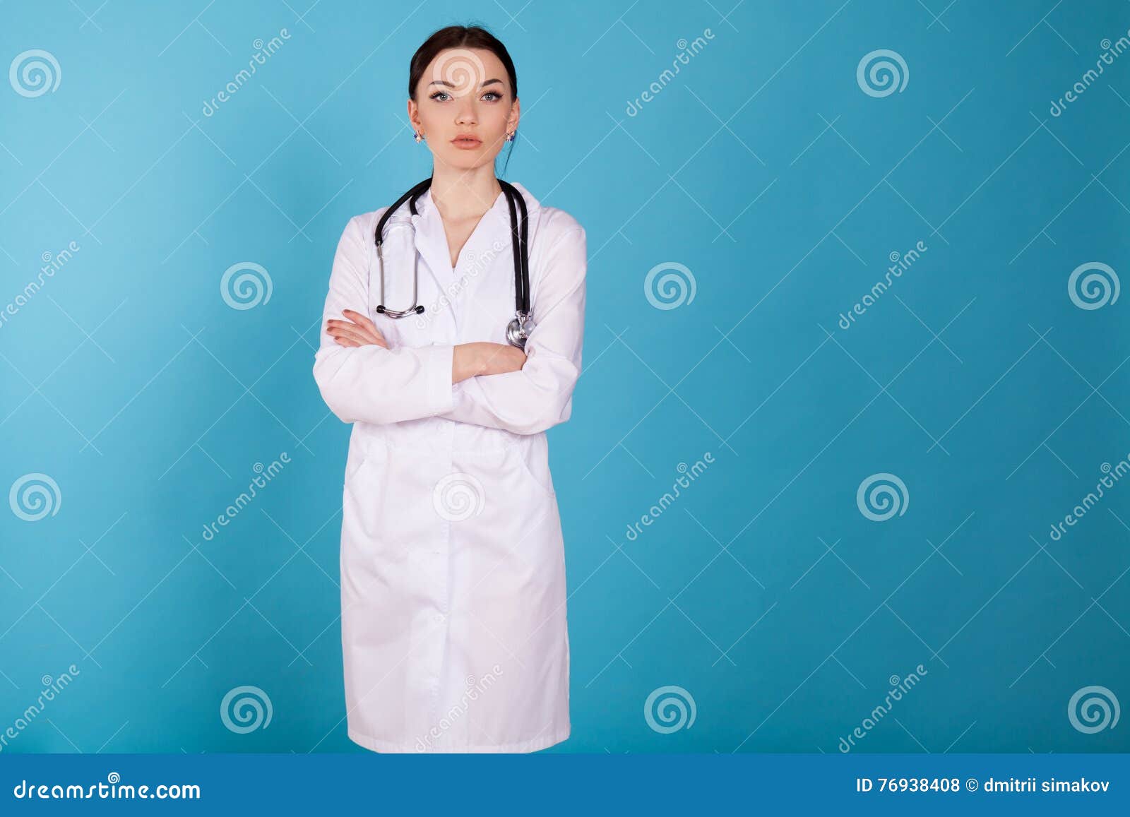 Girl Doctor with Stethoscope Stock Photo - Image of smile, stethoscope ...