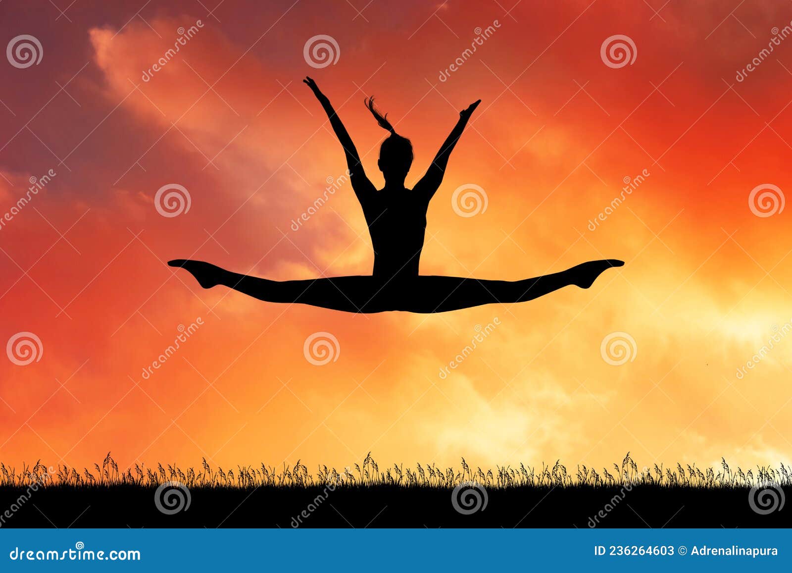 Dancer Silhouette Split