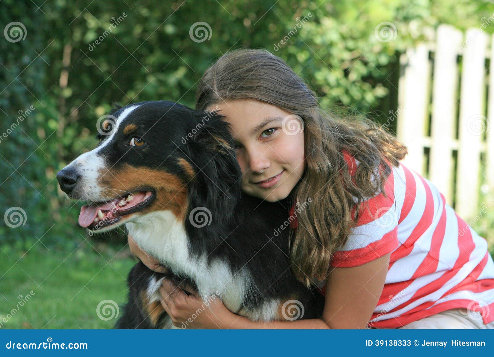 Girl with dog stock image. Image of camera, women, girl - 39138333