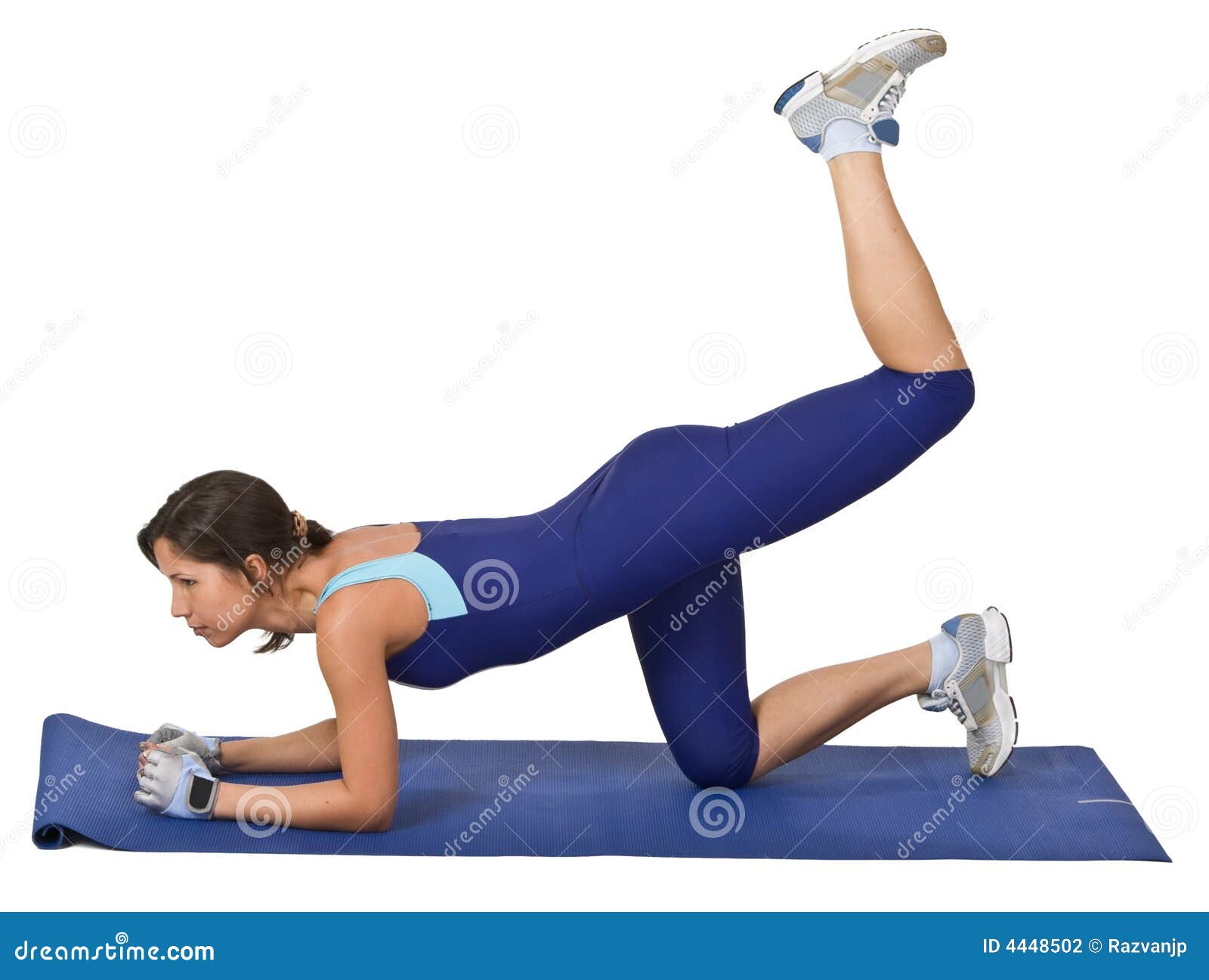 Girl doing aerobics stock photo. Image of aerobics, indoor - 4448502