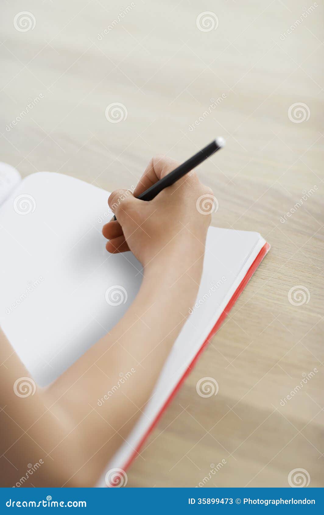 Girl Doing Geometry Homework on Table Close Up of Hand Stock Image ...