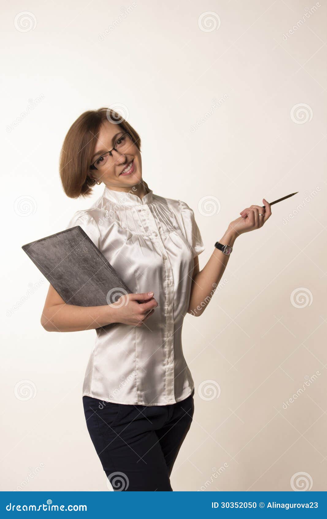 Girl stock photo. Image of presentation, smile, profession - 30352050