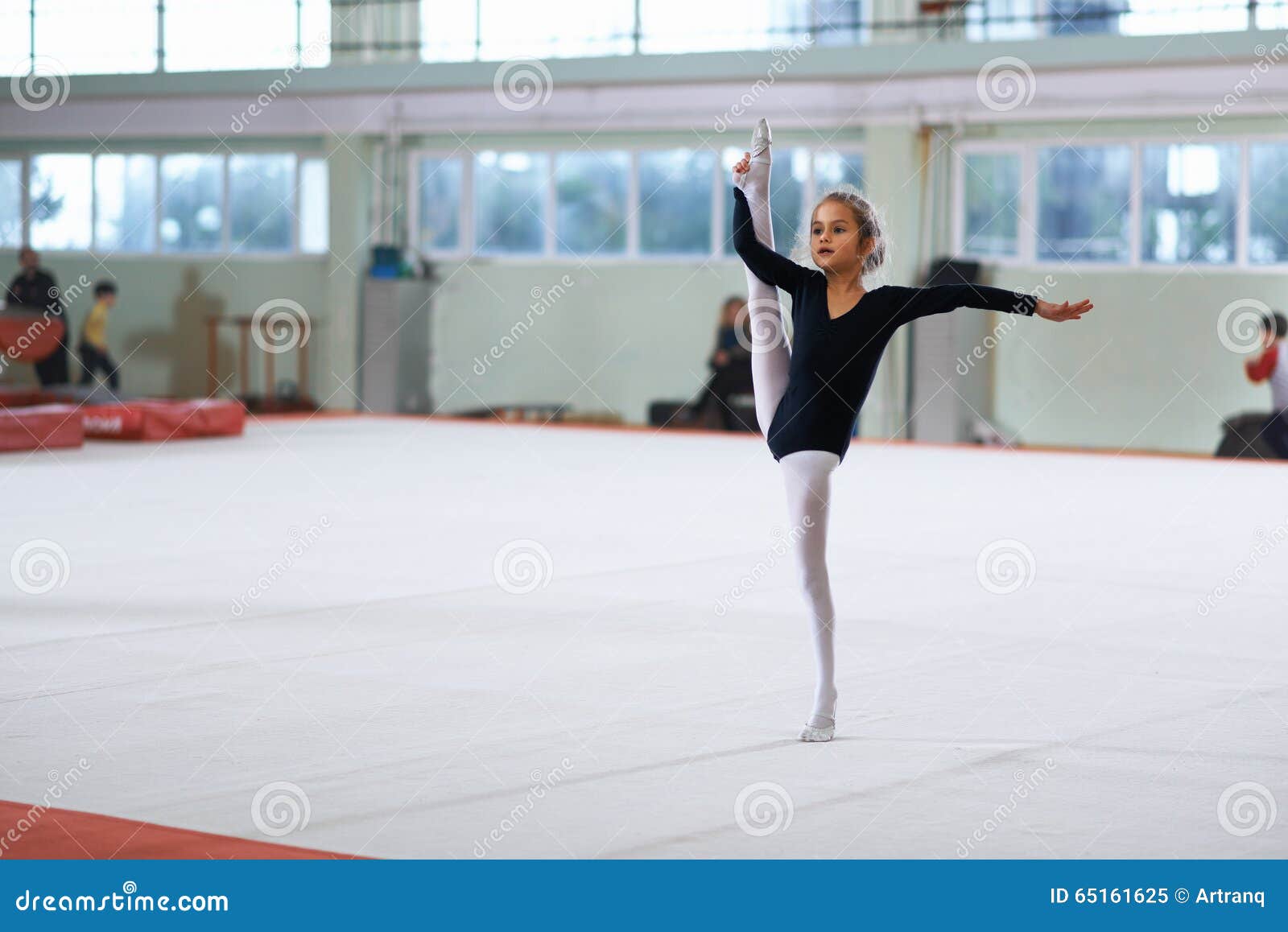 Girl Doing the Splits and Balance Stock Image - Image of people ...
