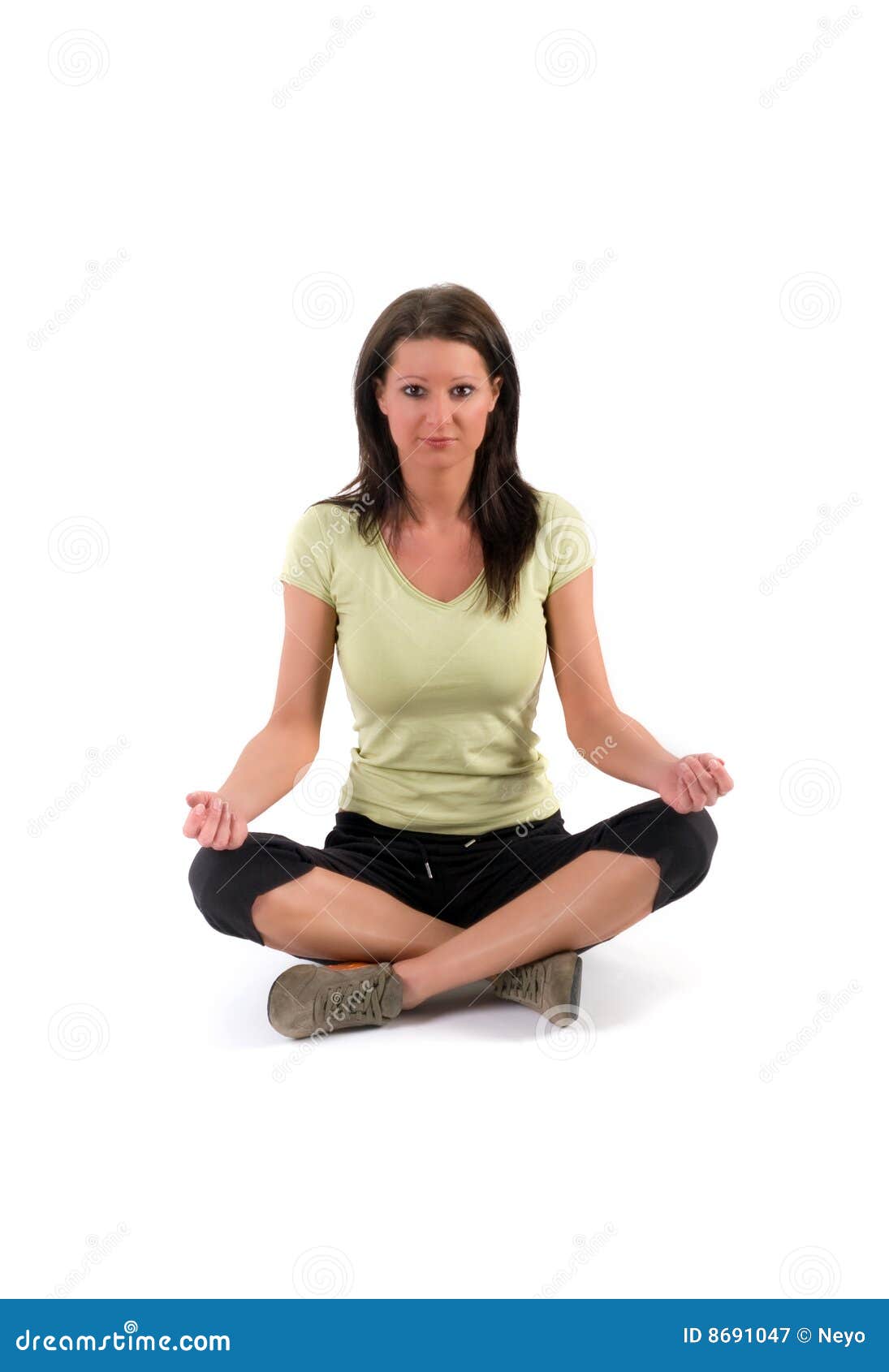 Girl doing yoga stock image. Image of wellness, yoga, slim - 8691047