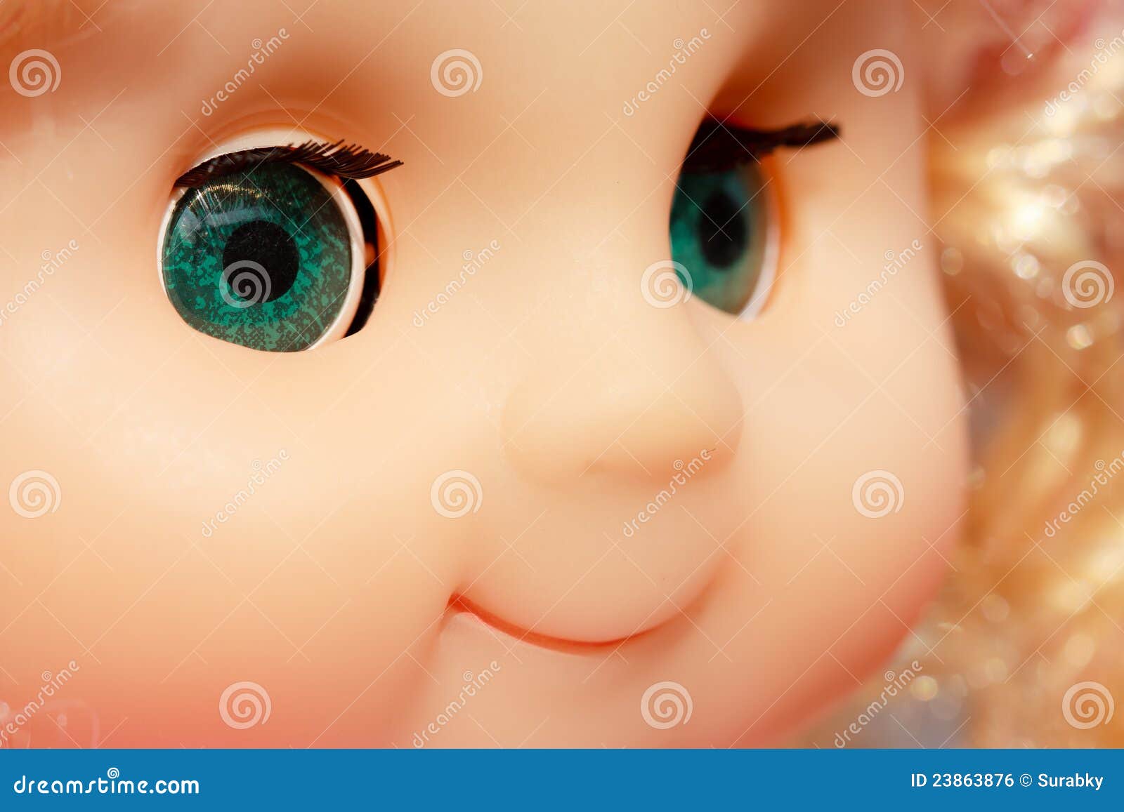 Girl doll s face stock photo. Image of cosmetics, female - 23863876