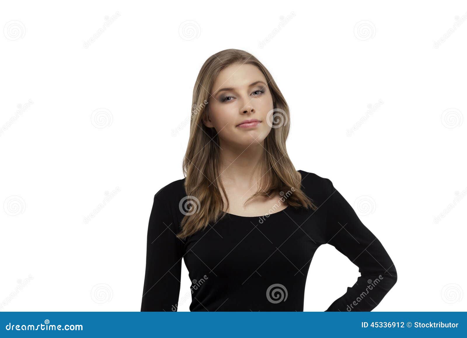 Girl with Doubtful Expression Stock Photo - Image of cautious ...
