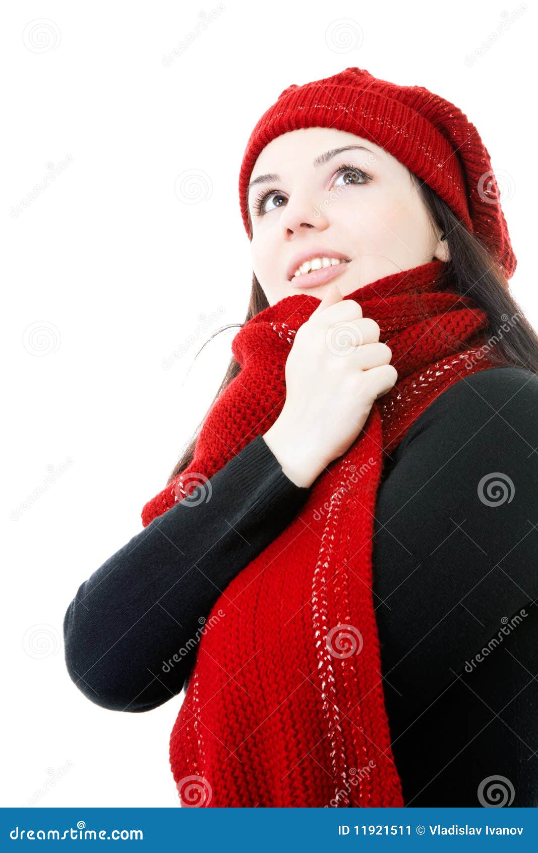 Girl dream and smile stock image. Image of portrait, positive - 11921511