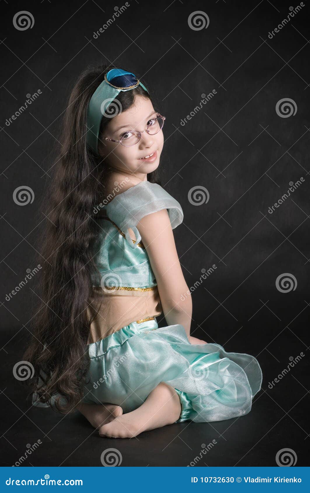 Girl in dress of princess stock photo. Image of blue - 10732630