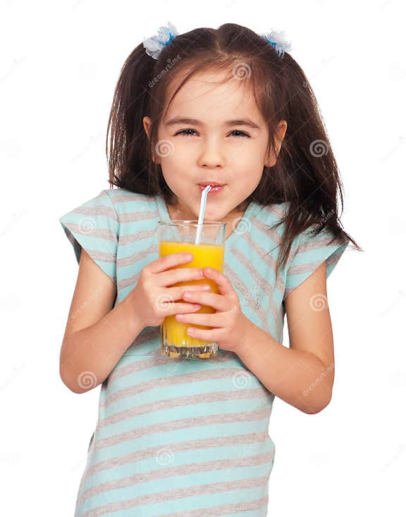 Girl drinking juice stock photo. Image of caucasian, beautiful - 18289360
