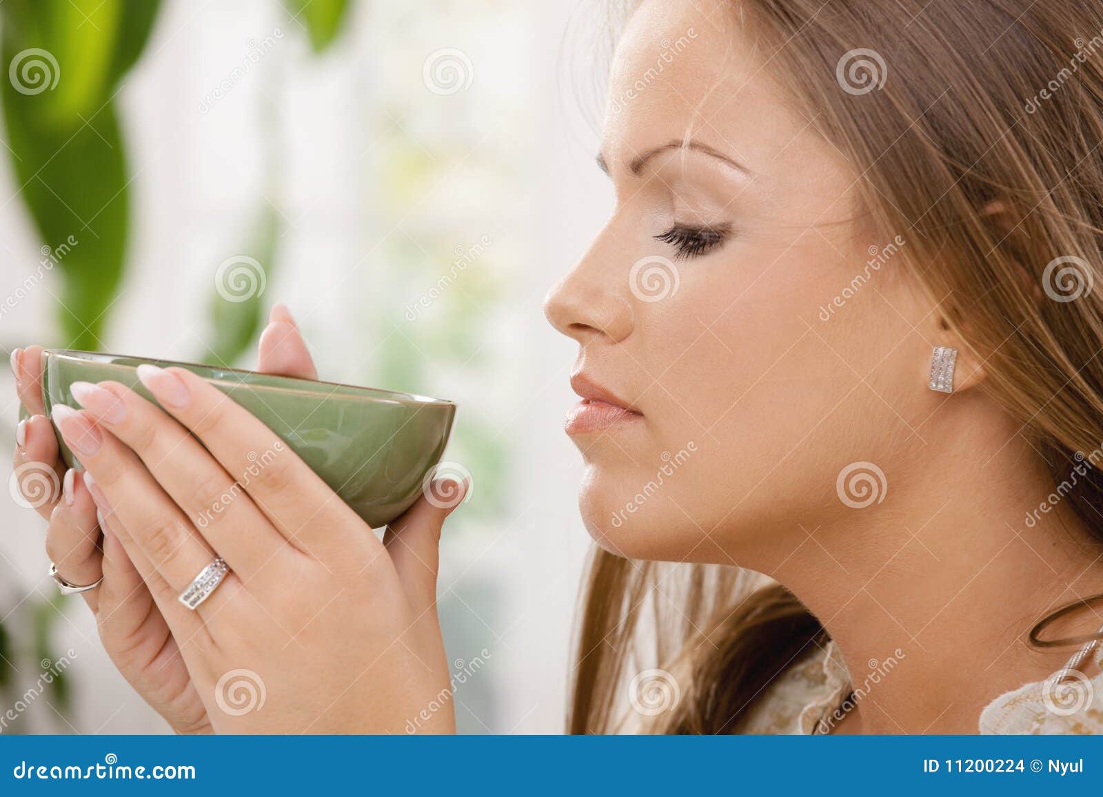 Girl drinking tea stock photo. Image of clear, fresh - 11200224