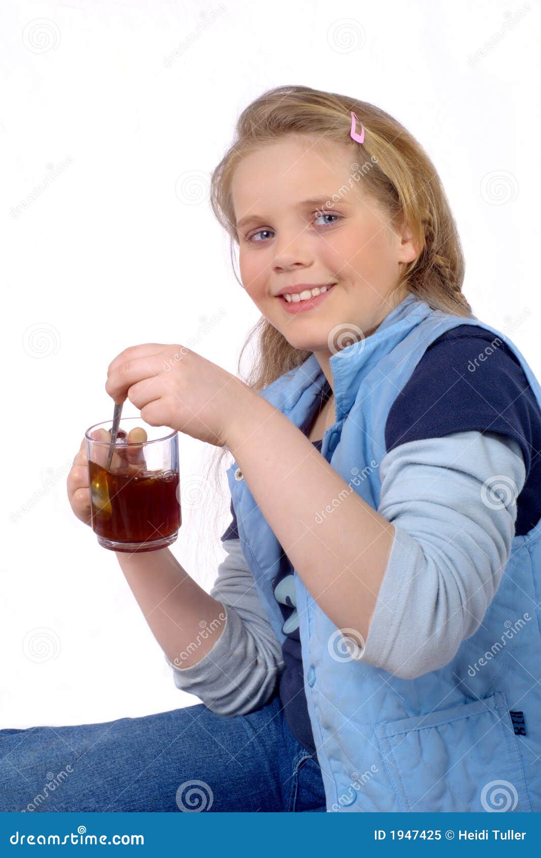 Girl drinking tea stock image. Image of white, girl, tasty - 1947425