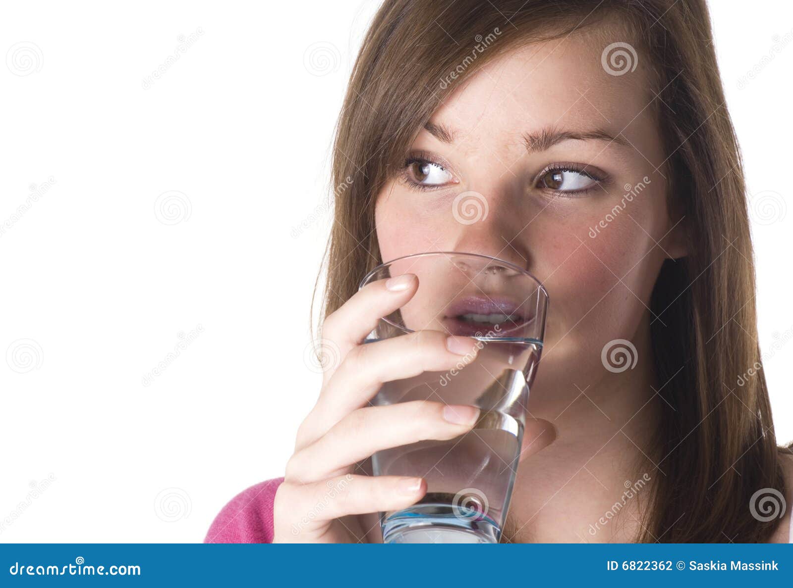 Girl drinking water. stock photo. Image of holding, beauty - 6822362