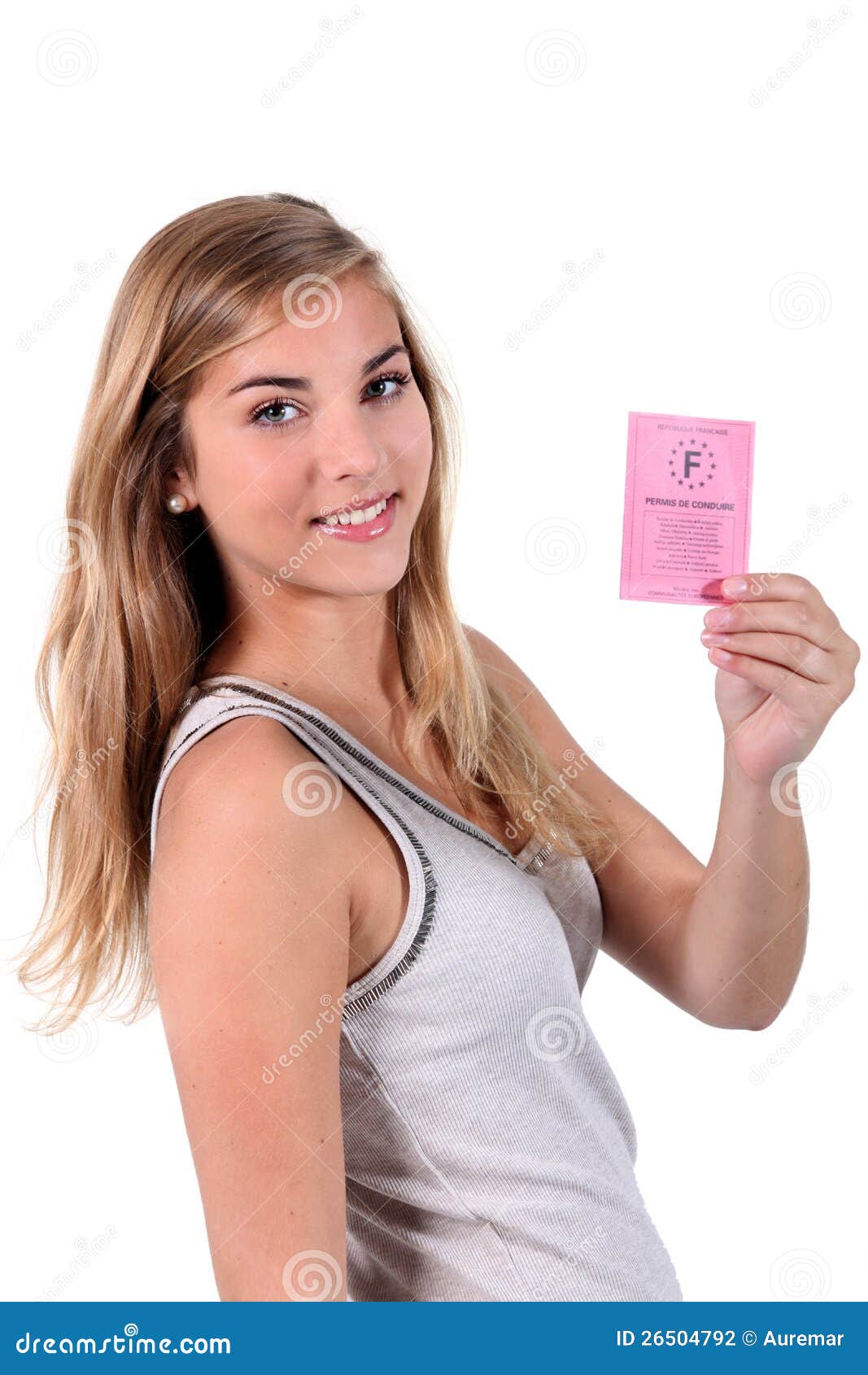 Girl with a Driving License Stock Photo - Image of together, publicity ...