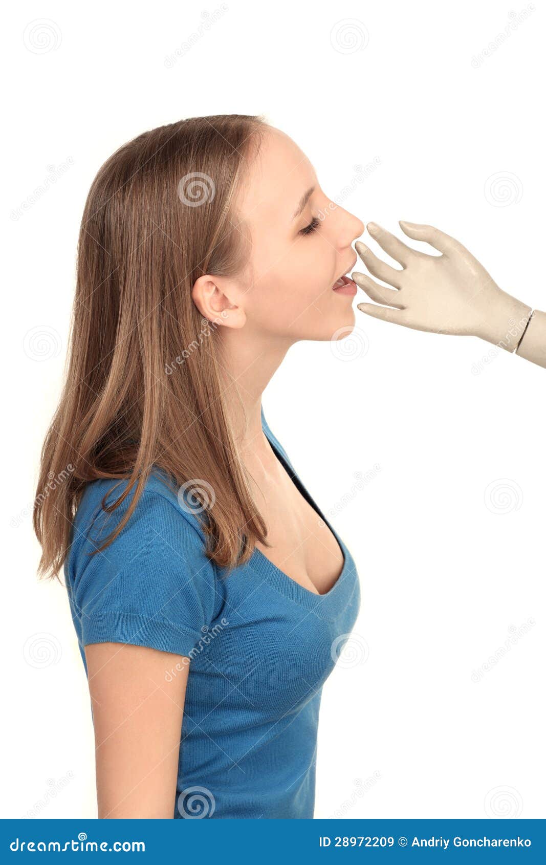 Girl with a dummy stock image. Image of adult, head, couple - 28972209