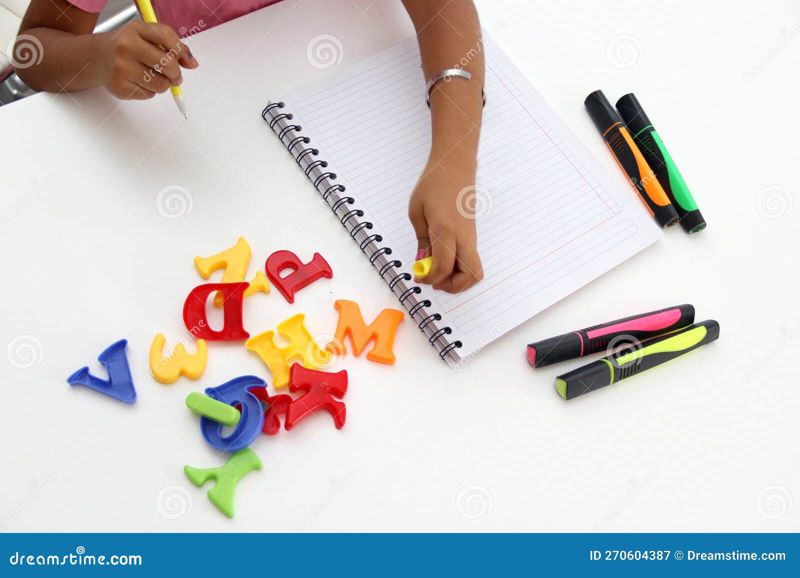 Girl with Dysgraphia, Writing Ability Disorder, with Intellectual and ...