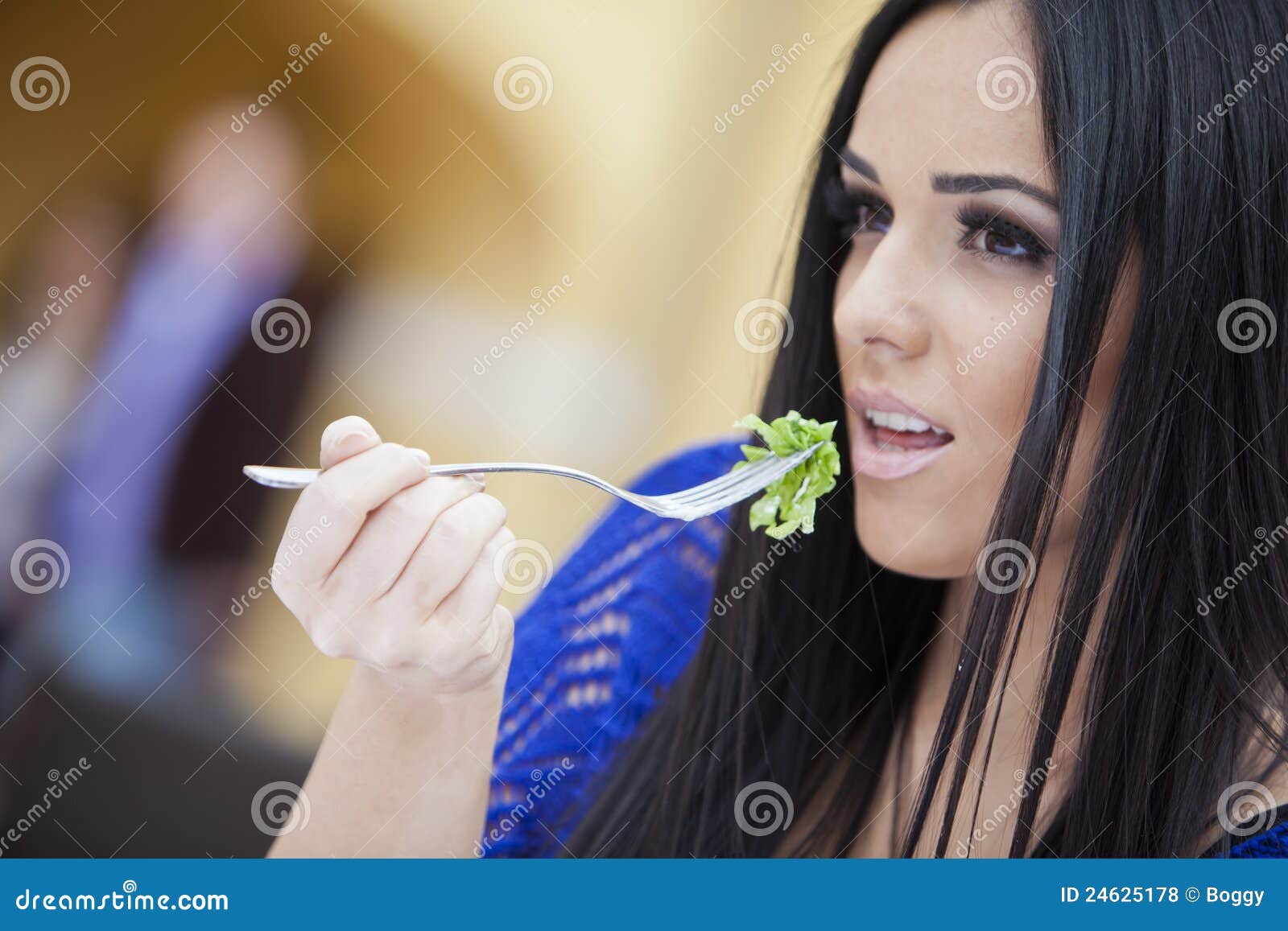 Girl eating stock photo. Image of girl, female, close - 24625178