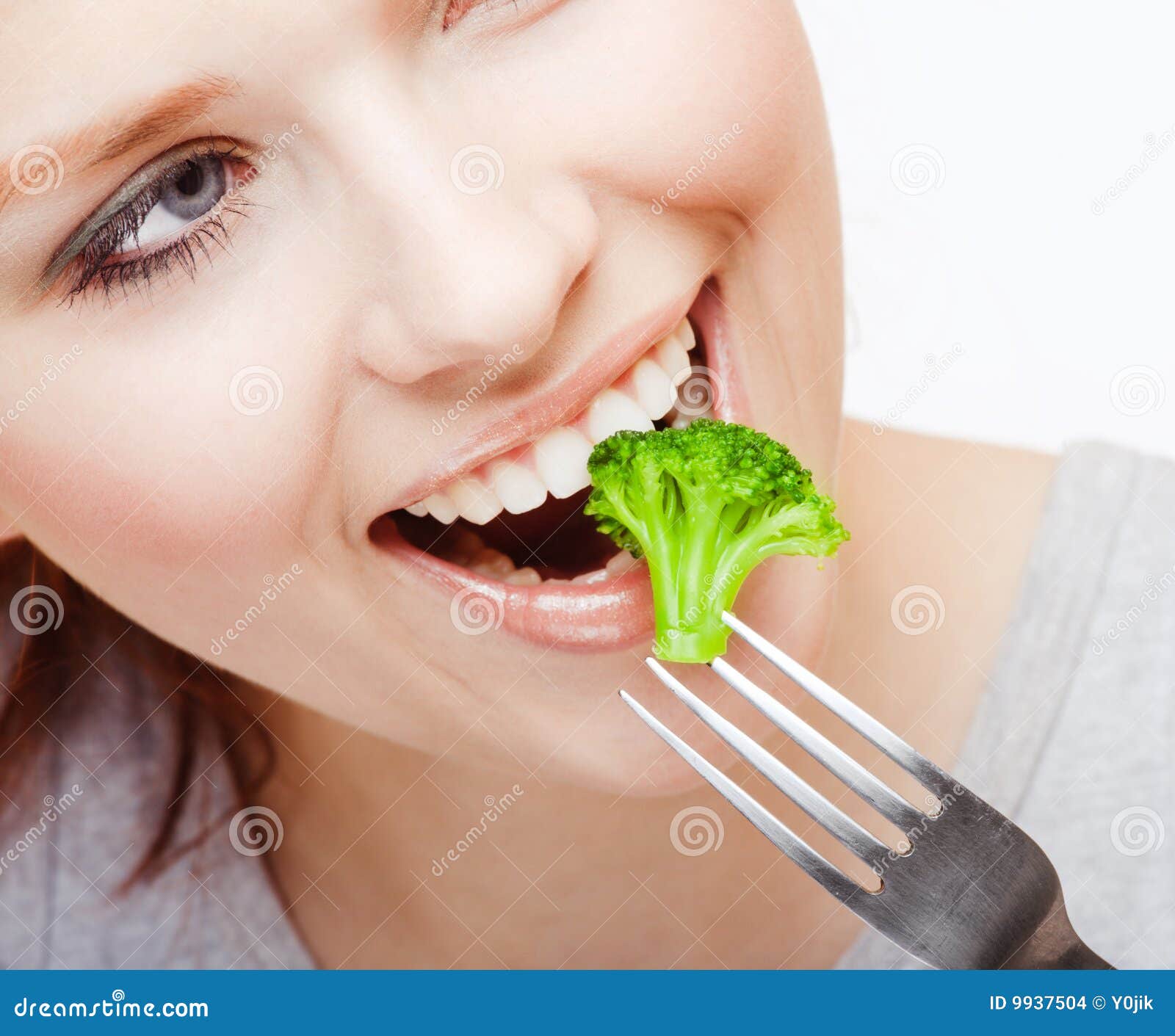 Girl Eating Broussels Sprout Stock Photo - Image of head, facial: 9937504