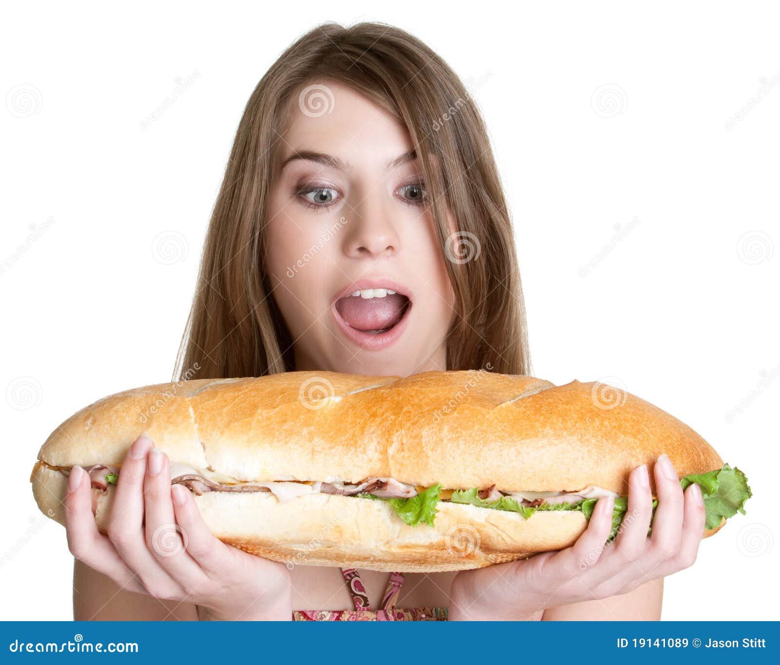 Girl Eating Food stock image. Image of female, lunch - 19141089