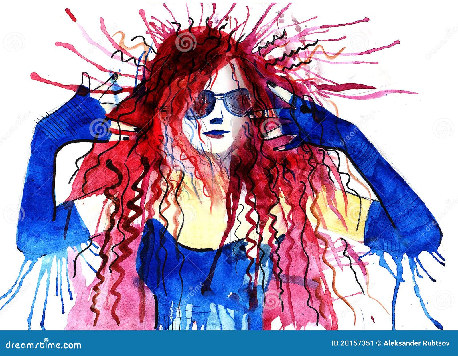 Girl Elegance Drawing Beautiful Stock Illustrations – 13,092 Girl ...