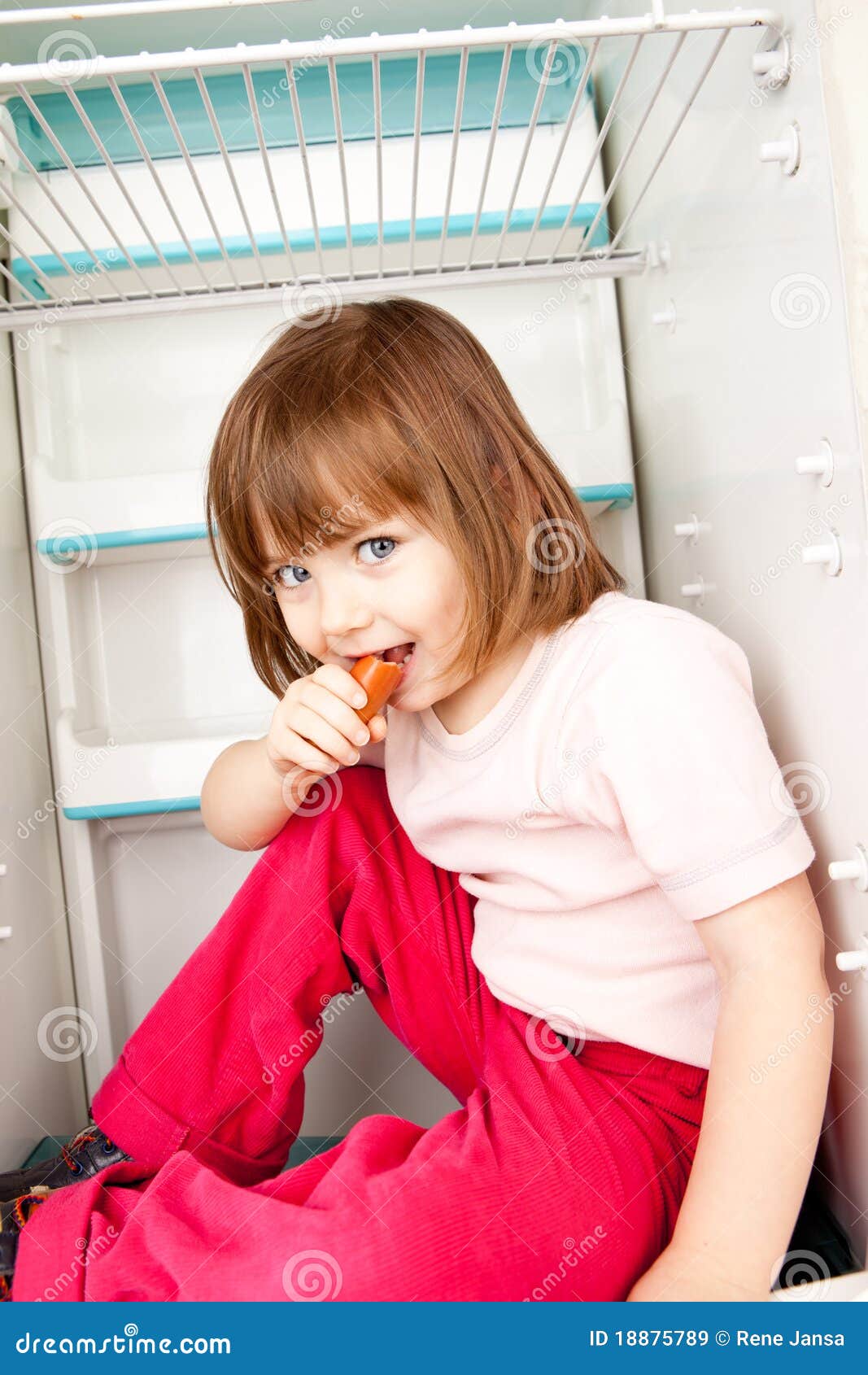 Boy And Empty Refrigerator Stock Photo | CartoonDealer.com #18362358