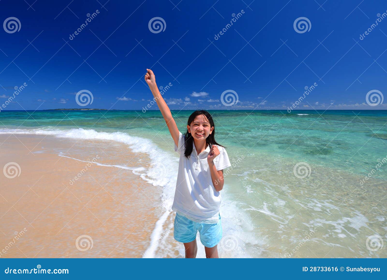 Girl enjoy the sun stock photo. Image of beauty, child - 28733616