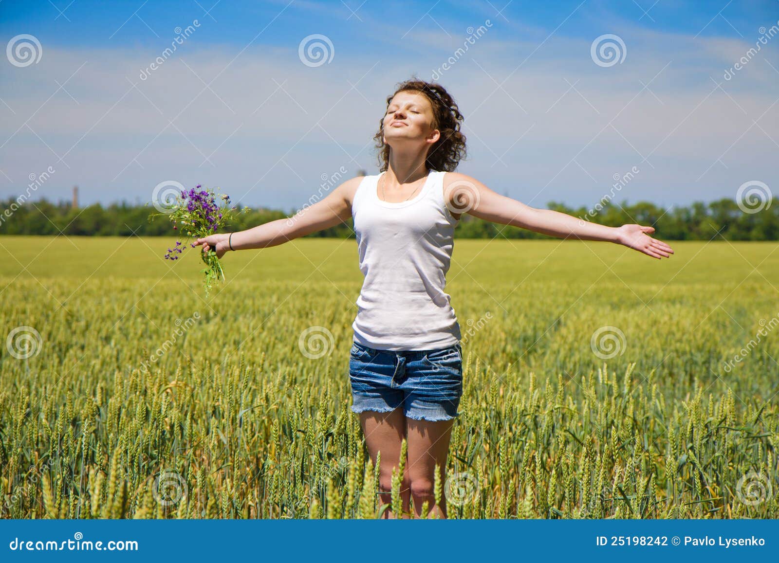 Girl enjoying stock photo. Image of adult, beautiful - 25198242