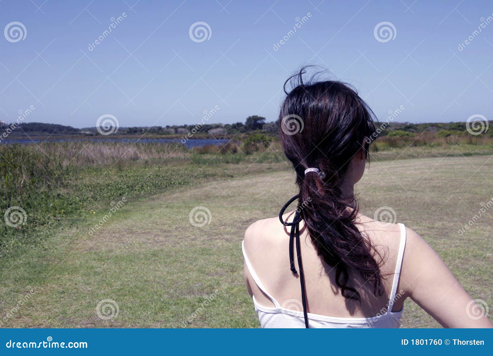 Girl Enjoying the View stock photo. Image of view, lady - 1801760