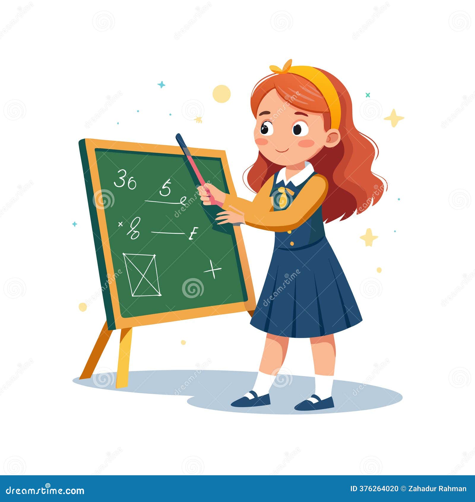 The Girl Is Explaining About Graph Royalty-Free Stock Photo ...