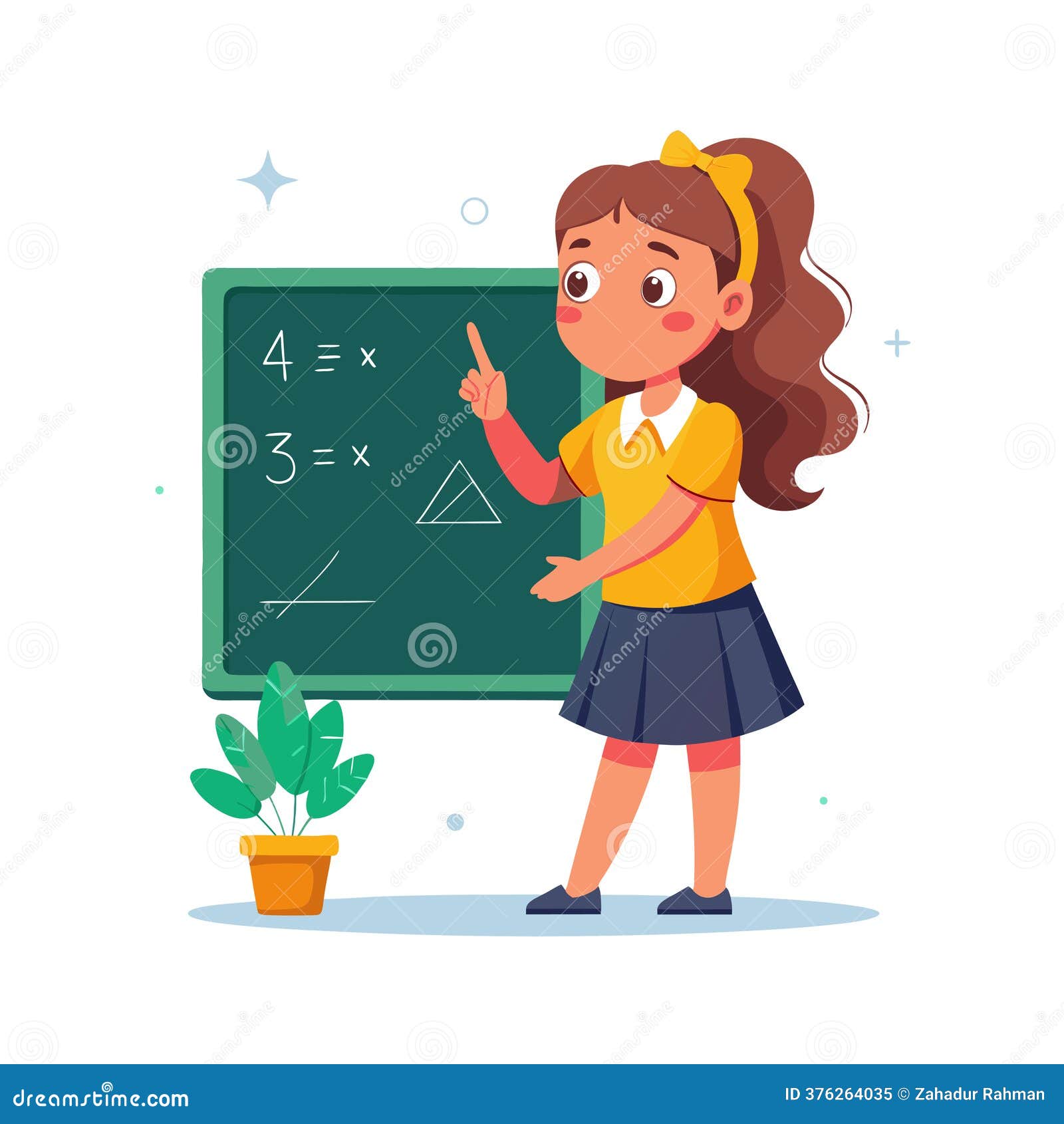 The Girl Is Explaining About Graph Royalty-Free Stock Photo ...