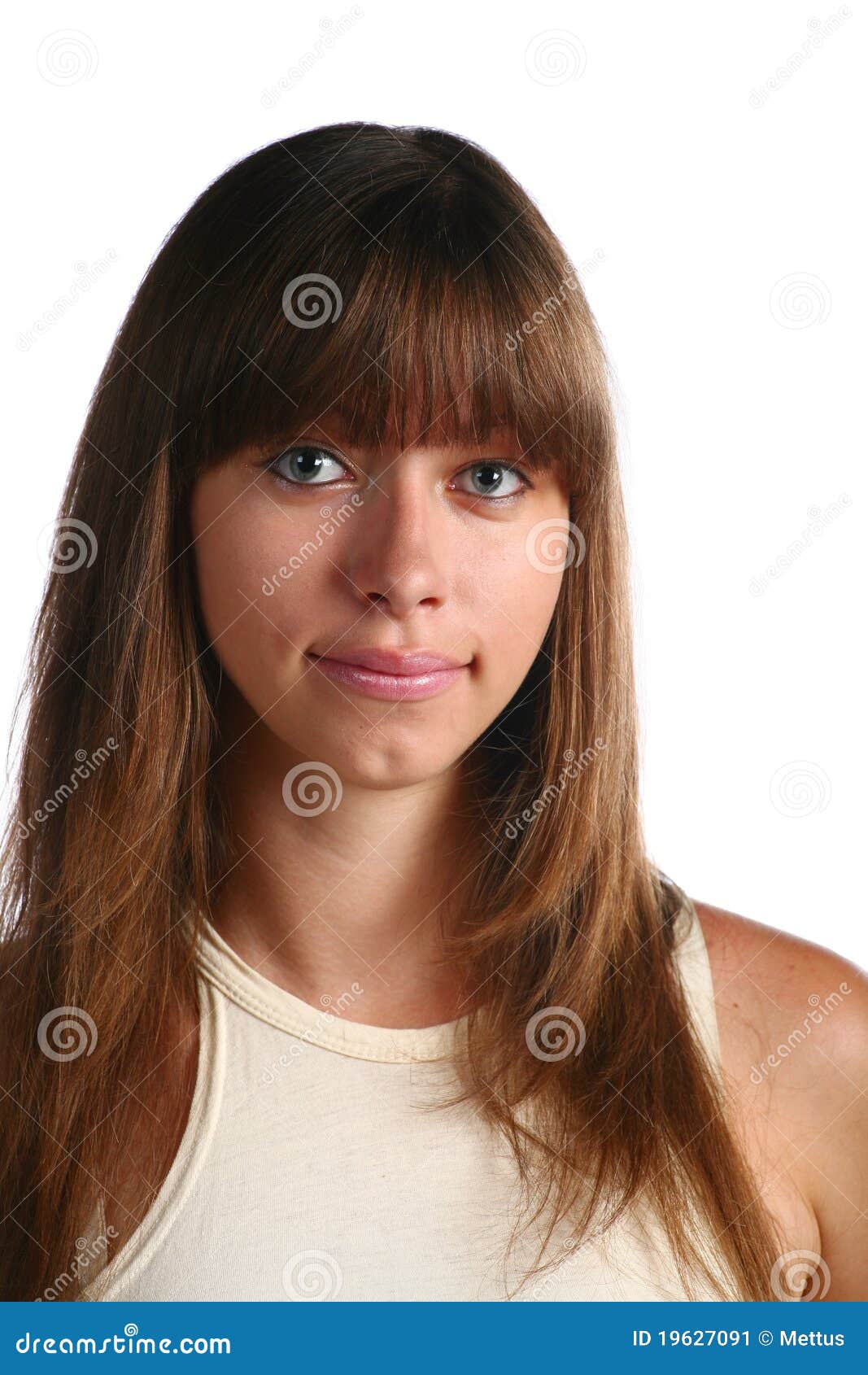 Girl Face Isolated stock image. Image of attractive, girl - 19627091