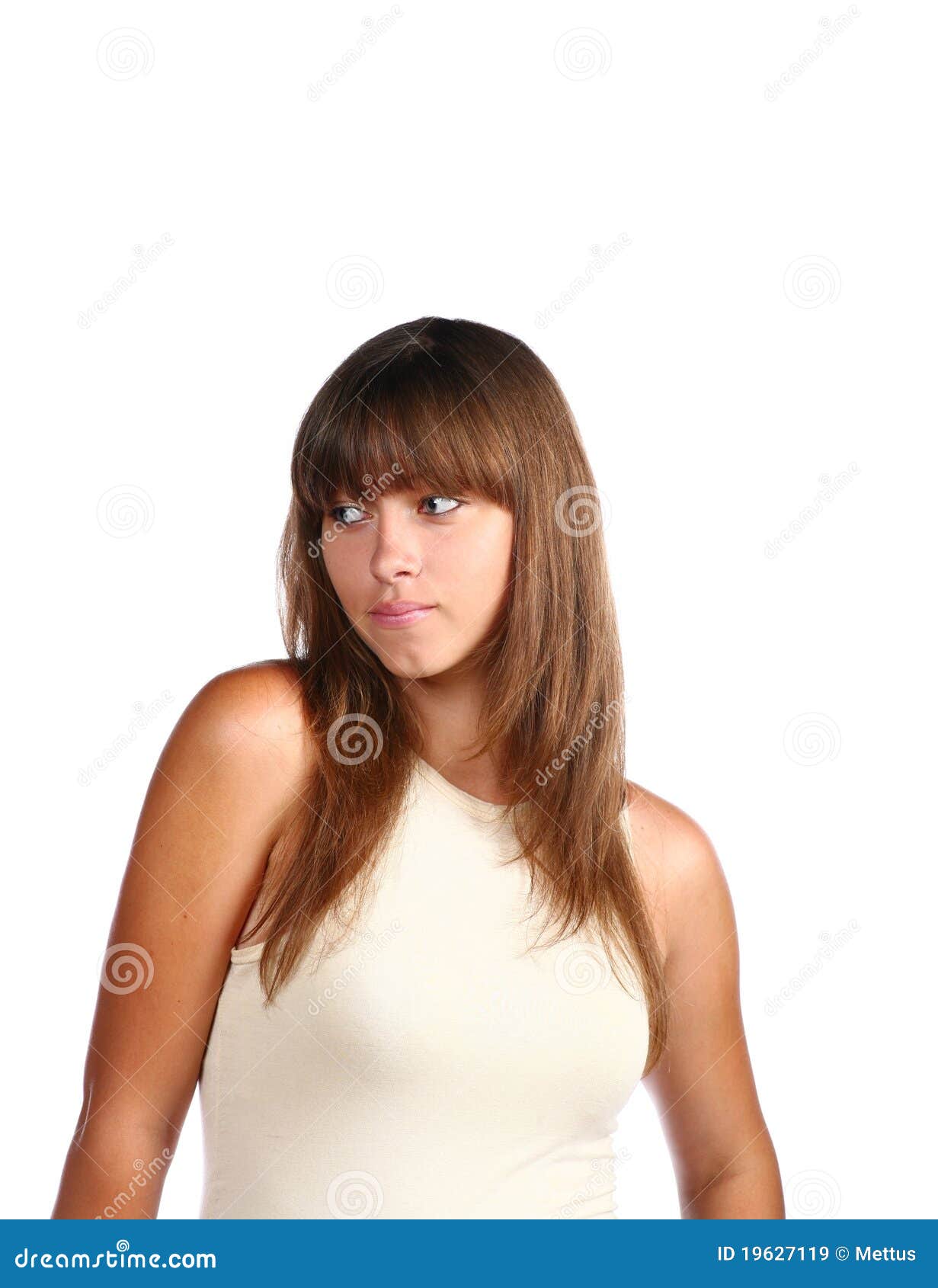Girl Face Isolated stock image. Image of beautiful, gorgeous - 19627119