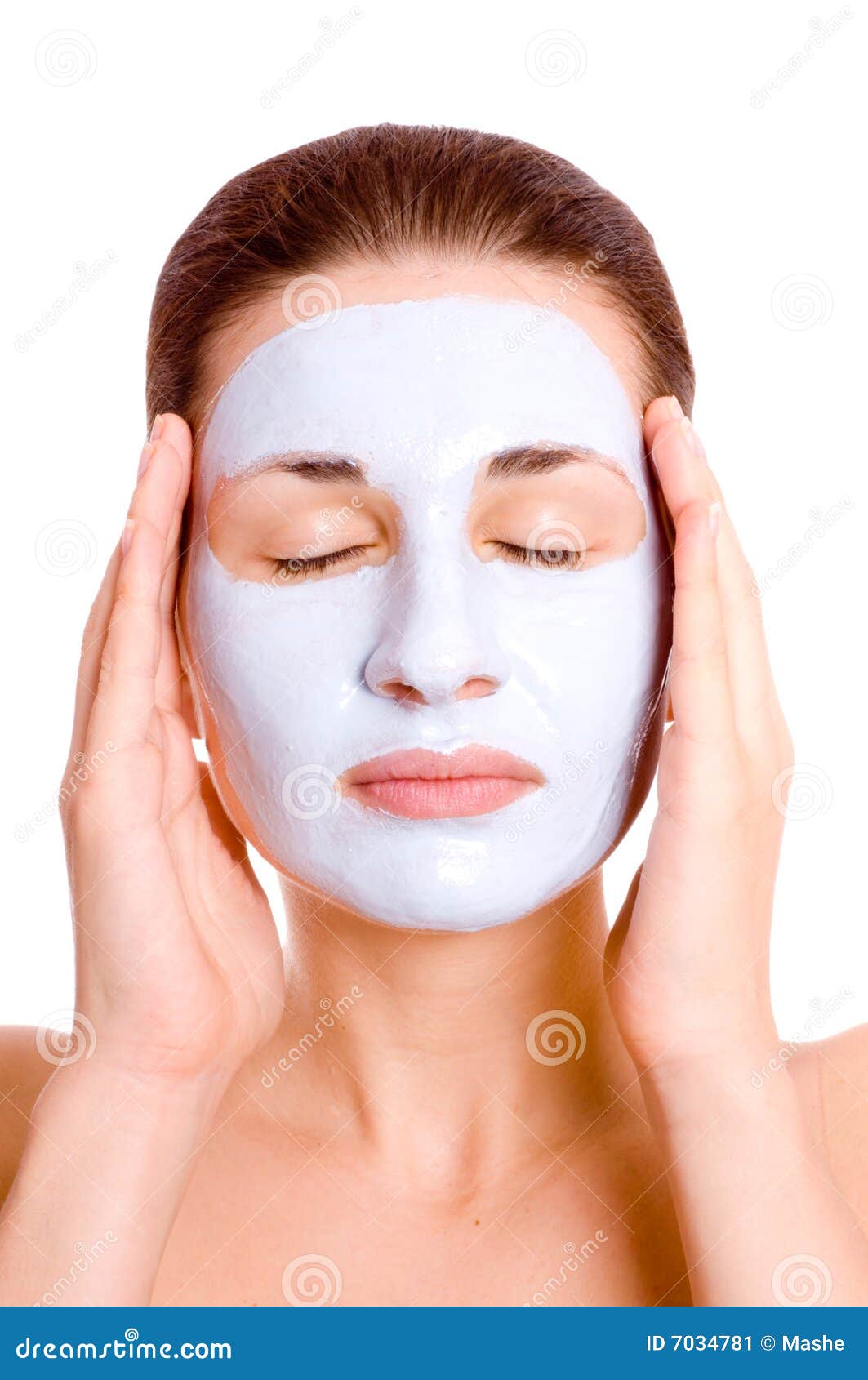 Girl with face mask stock image. Image of care, lifestyle - 7034781