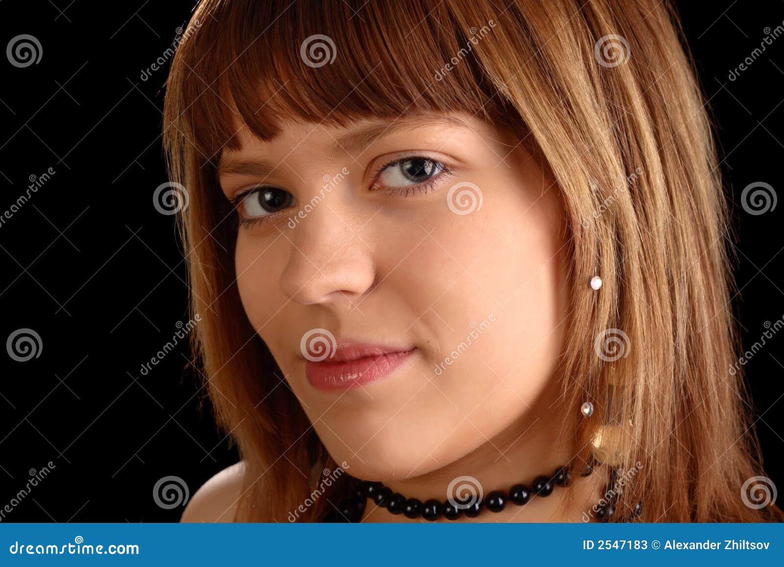 Girl face portrait stock image. Image of expression, wellbeing - 2547183