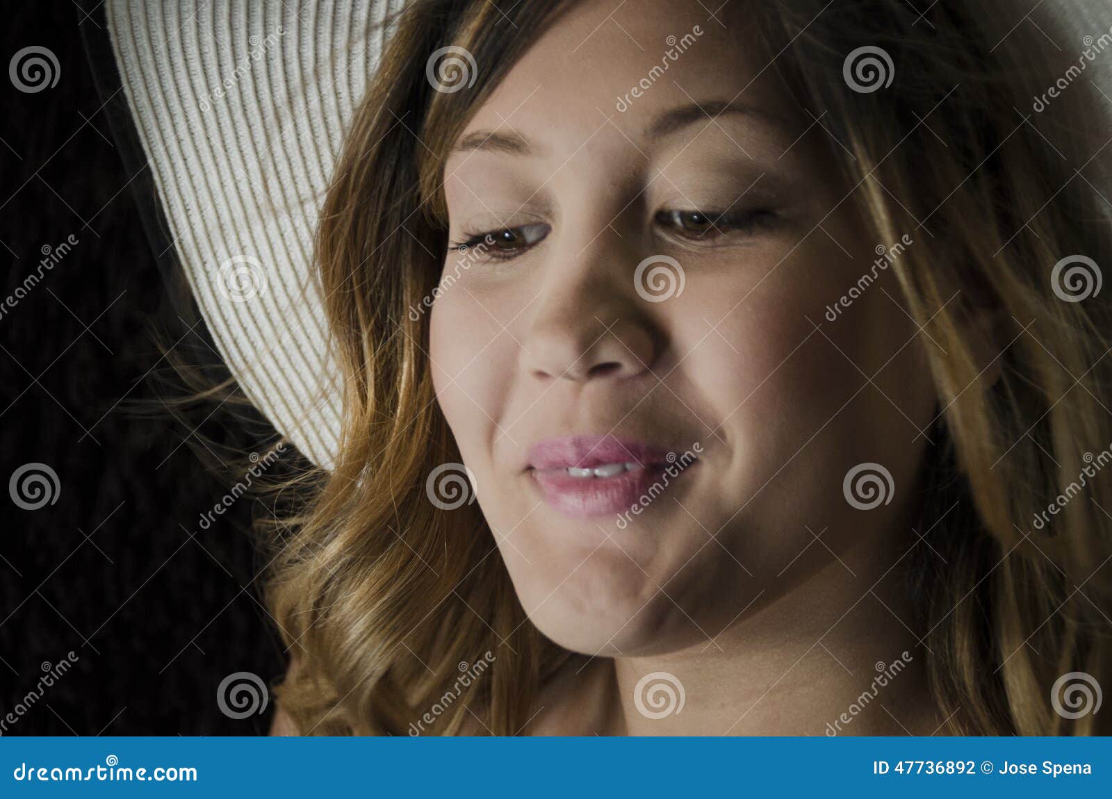 Girl face stock photo. Image of unprepared, close, potrait - 47736892