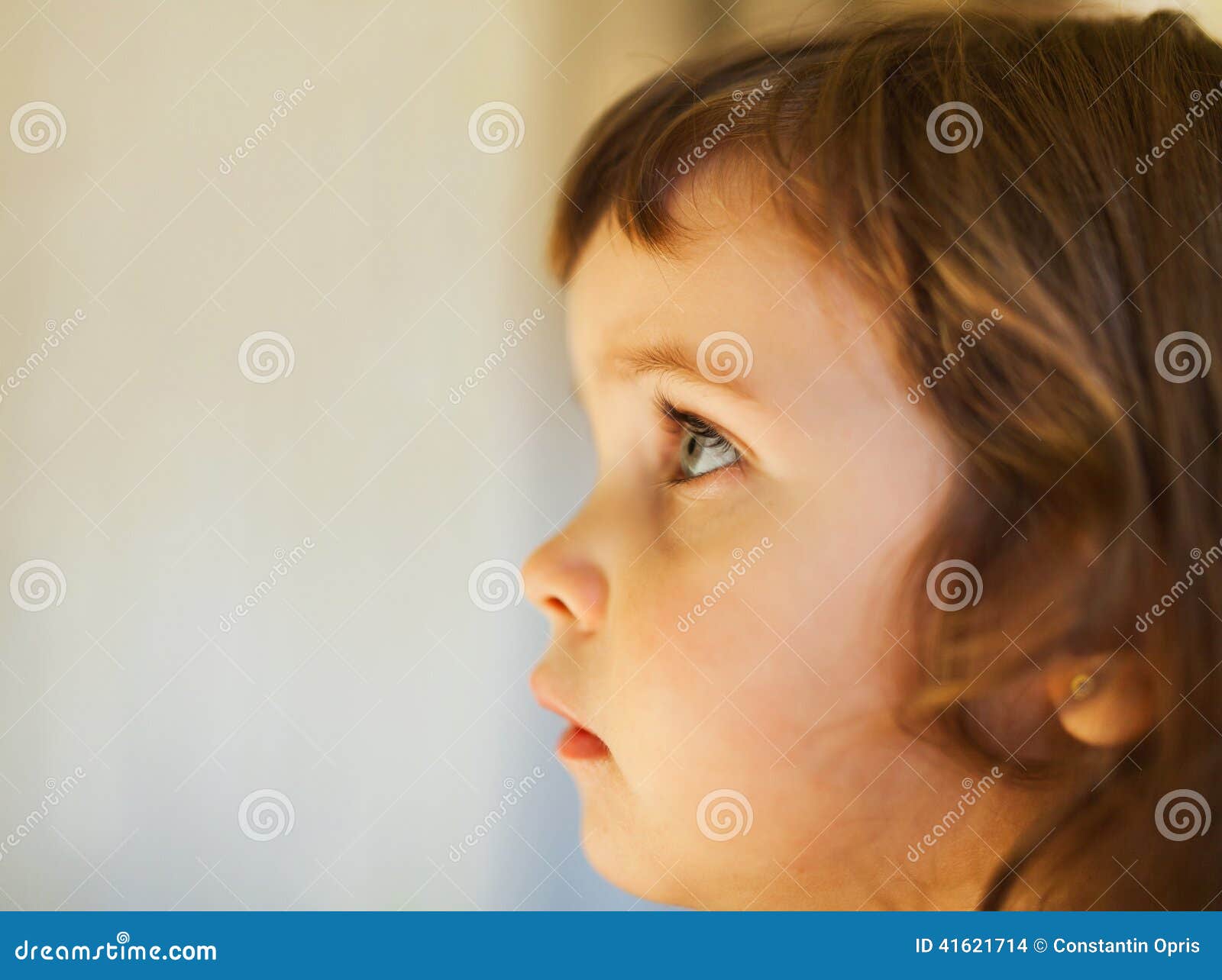 Girl face profile stock photo. Image of face, looking - 41621714