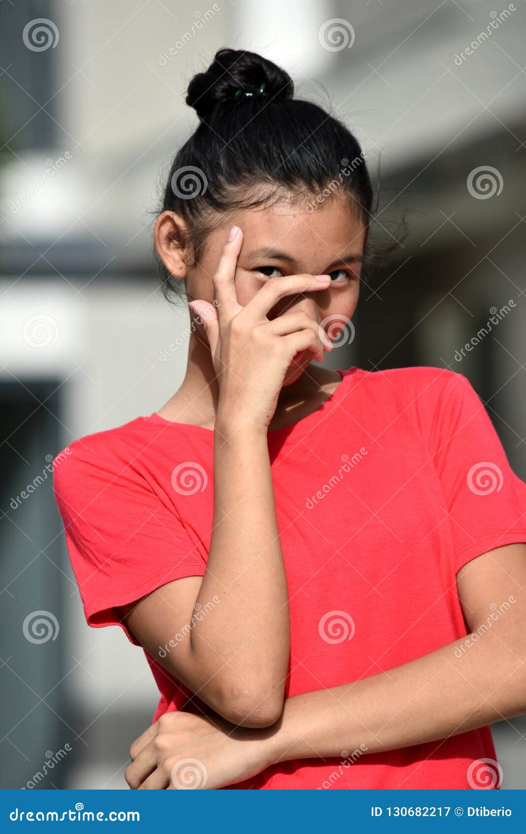 Girl and Failure stock image. Image of failure, female - 130682217
