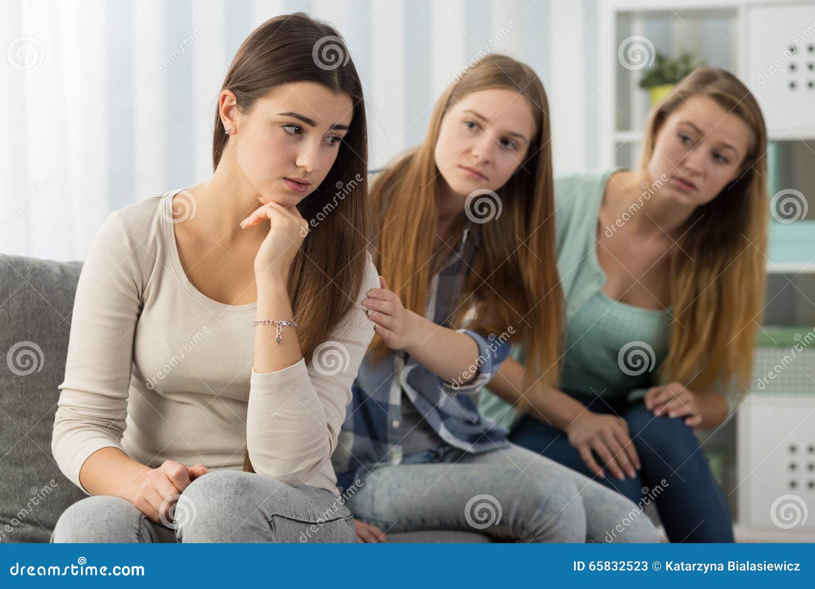 Girl with family problem stock image. Image of worried - 65832523