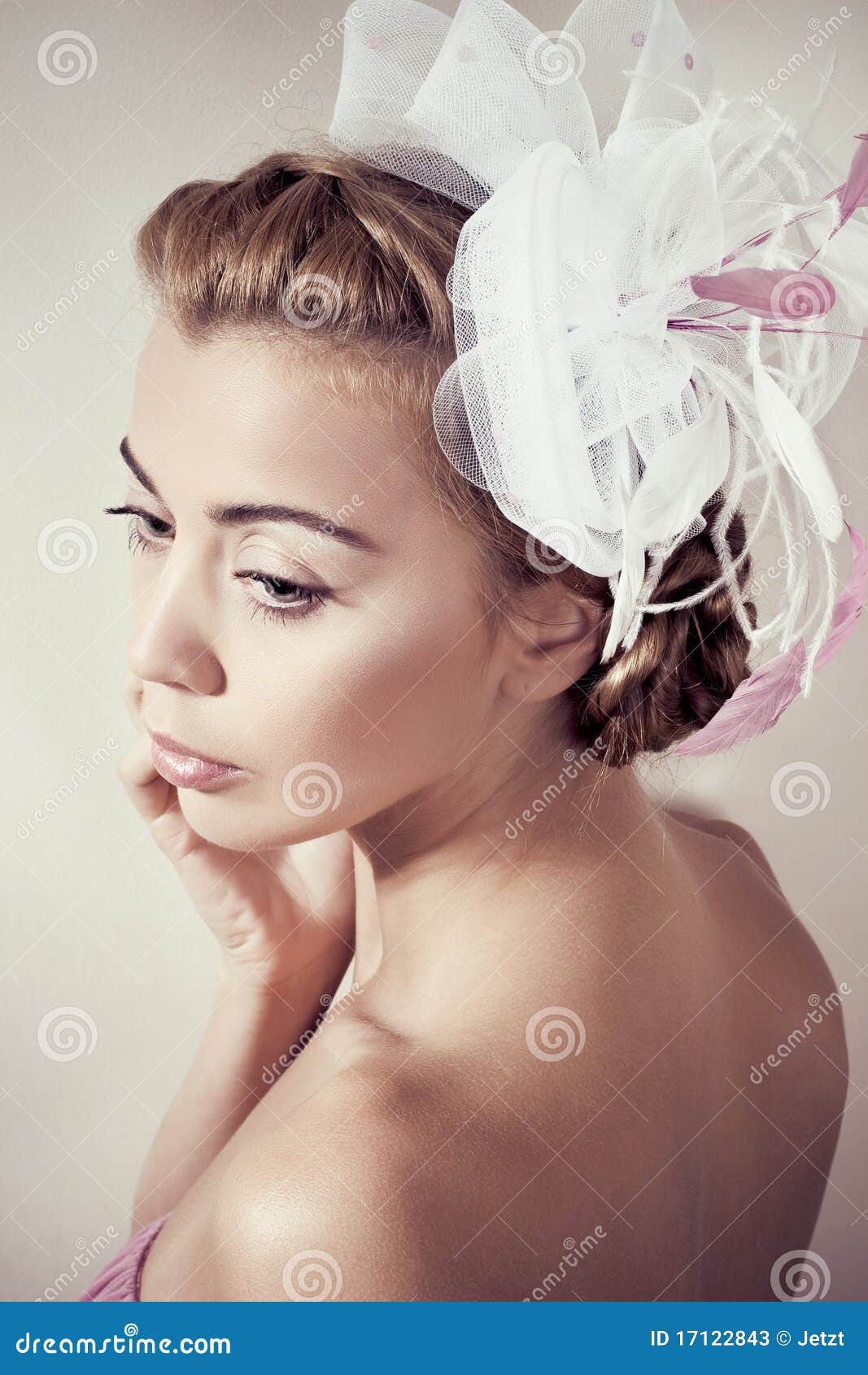 Girl with a fancy hat stock image. Image of beautiful - 17122843