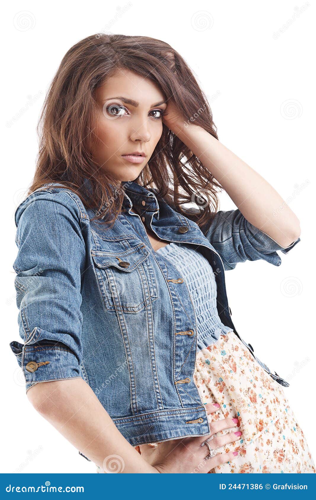 Girl in fashion style stock photo. Image of coat, shoulders - 24471386